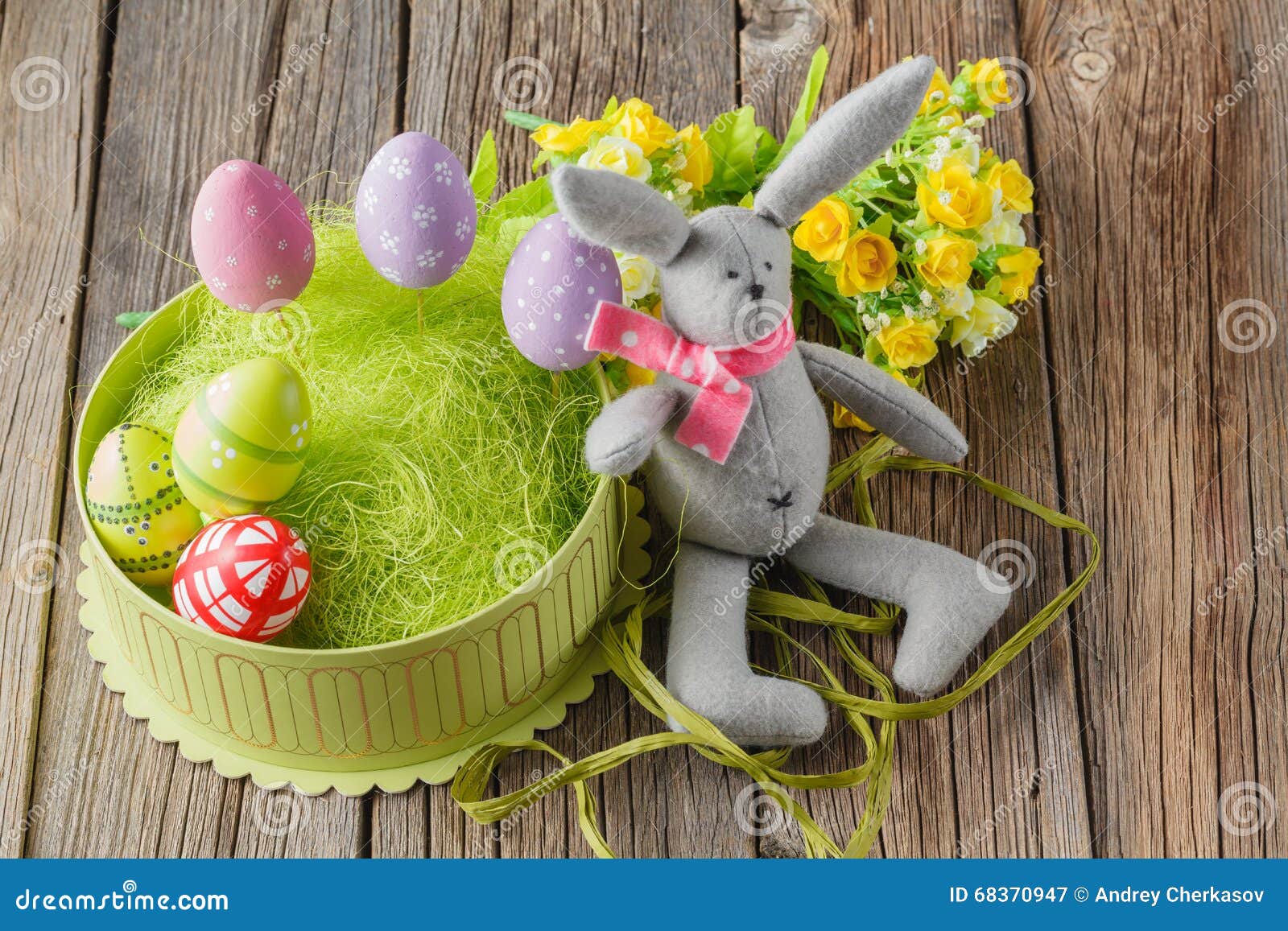 Handmade Textile Easter Rabbit Stock Image - Image of nest, bunny: 68370947