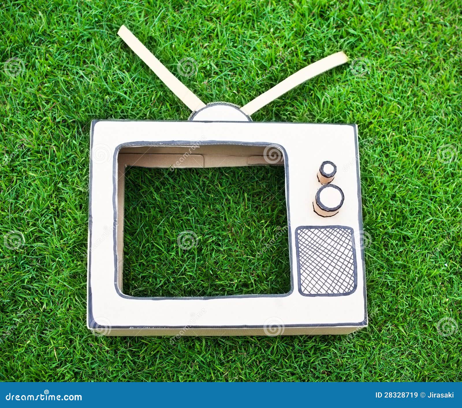 Handmade toy television stock image. Image of kids, paper - 28328719