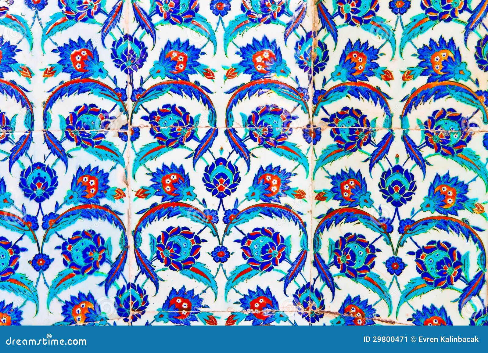 Blue Tile stock image. Image of floral, architecture - 29800471