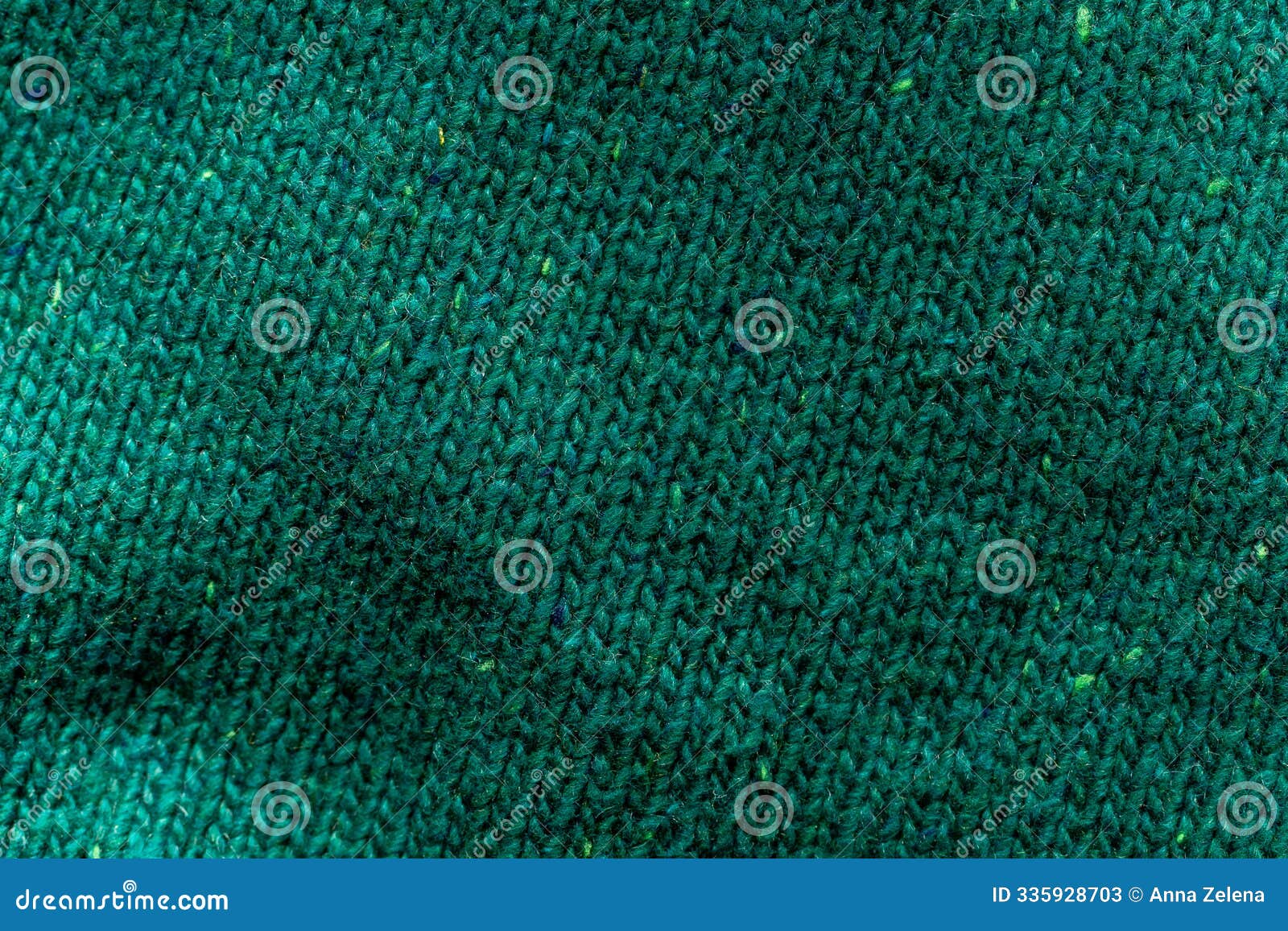 Handmade Turquoise Knitted Wool Blanket. Background Textures Stock ...