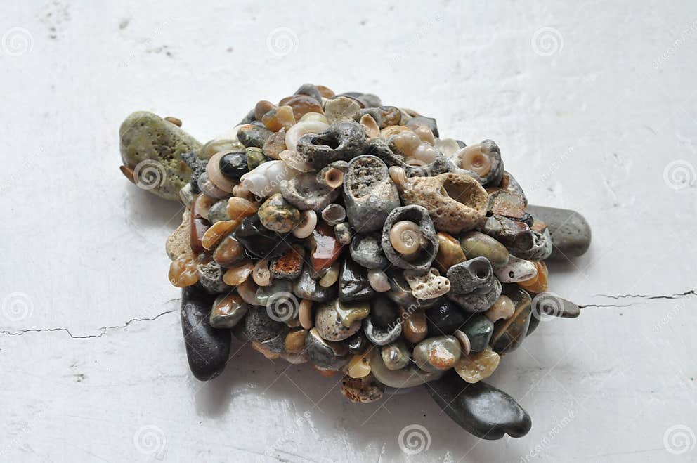 Handmade Turtle by Small Stones Stock Photo - Image of artistic, turtle ...
