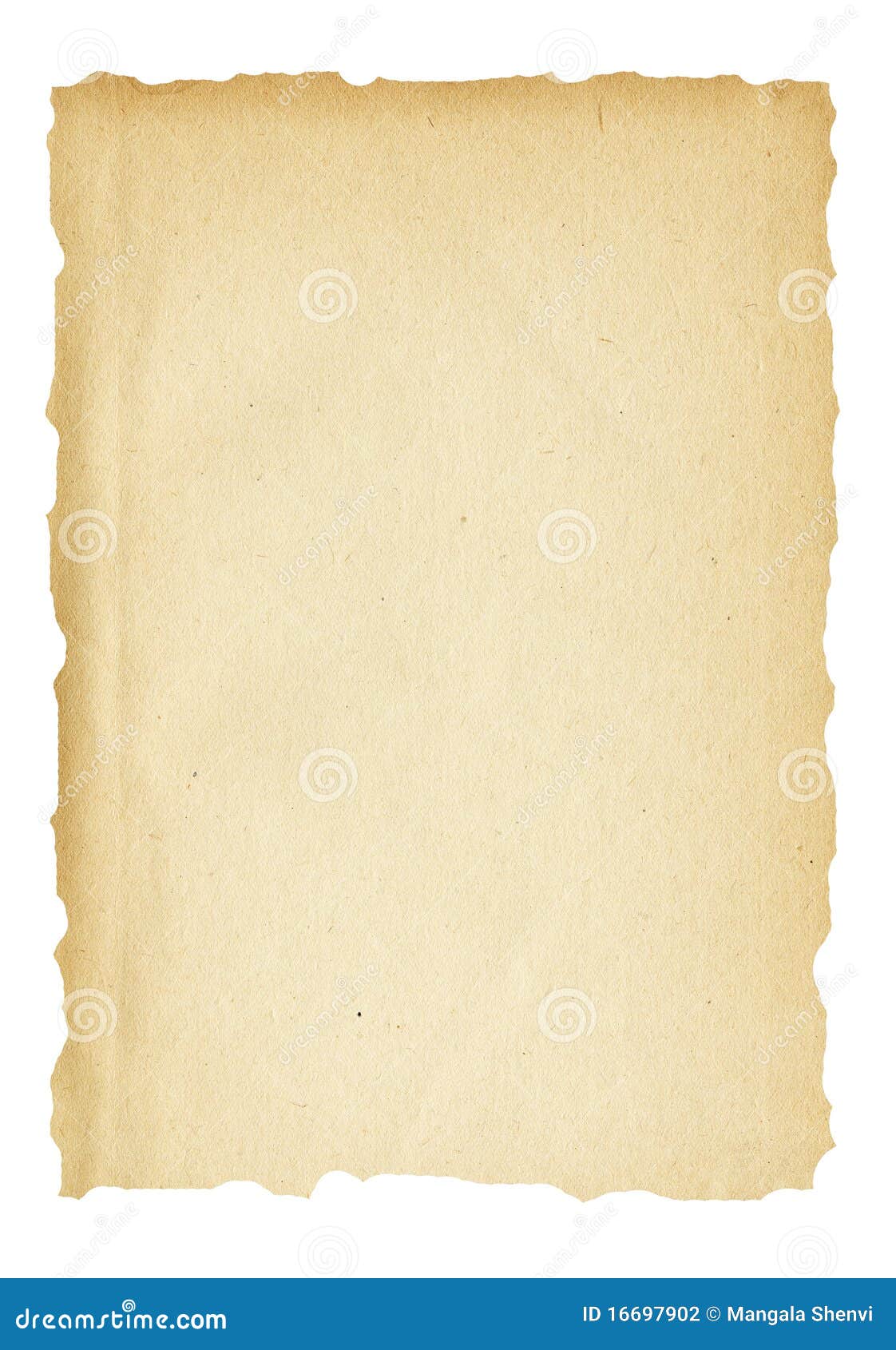 Handmade Vintage Paper/Torn Edges Stock Photography - Image: 16697902