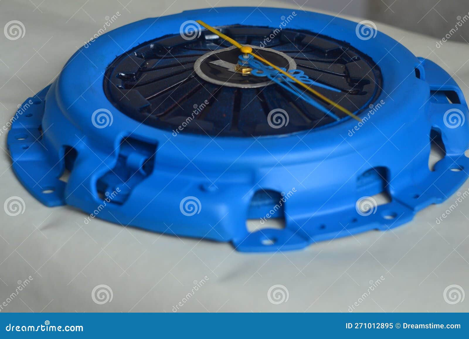 Handmade Wall Clock from Auto Clutch. Creative Watch Stock Image ...