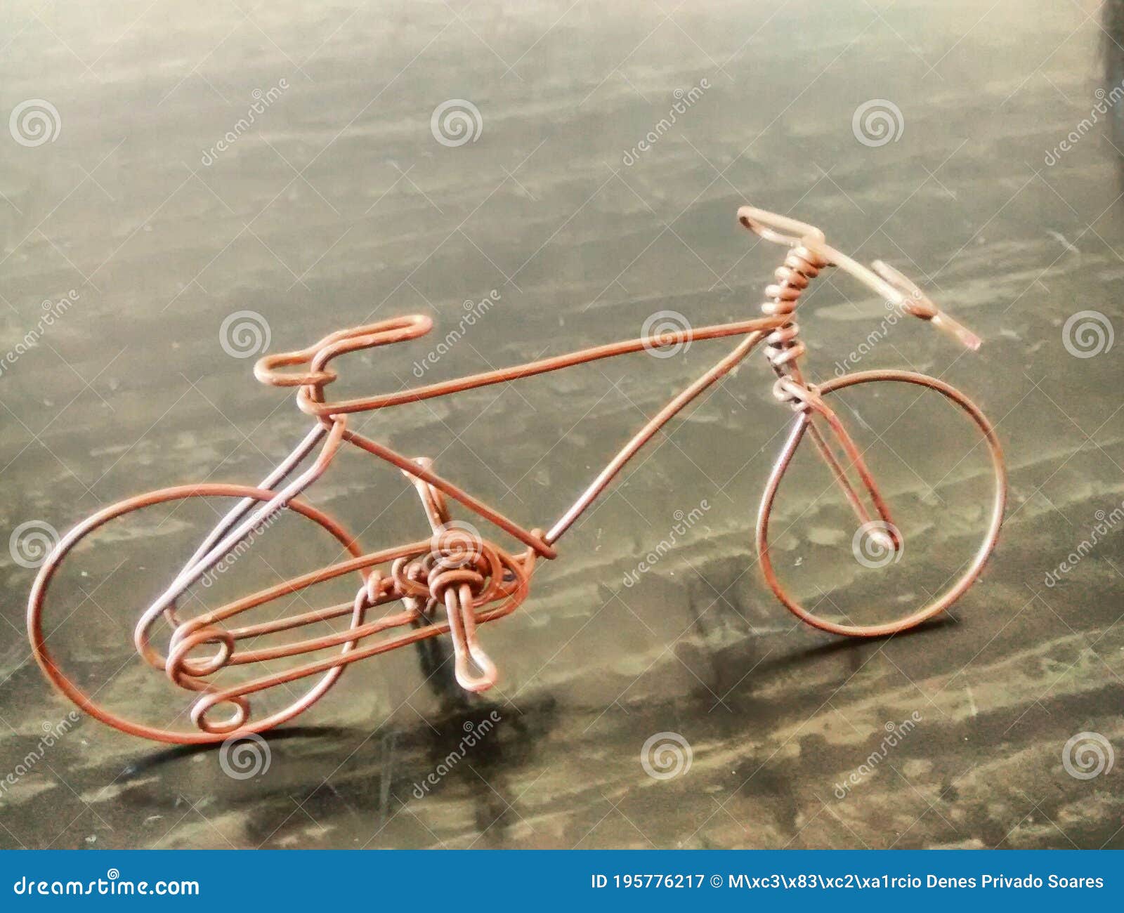 Handmade Handmade Wire Bicycle Stock Image - Image of bicycle, handmade ...