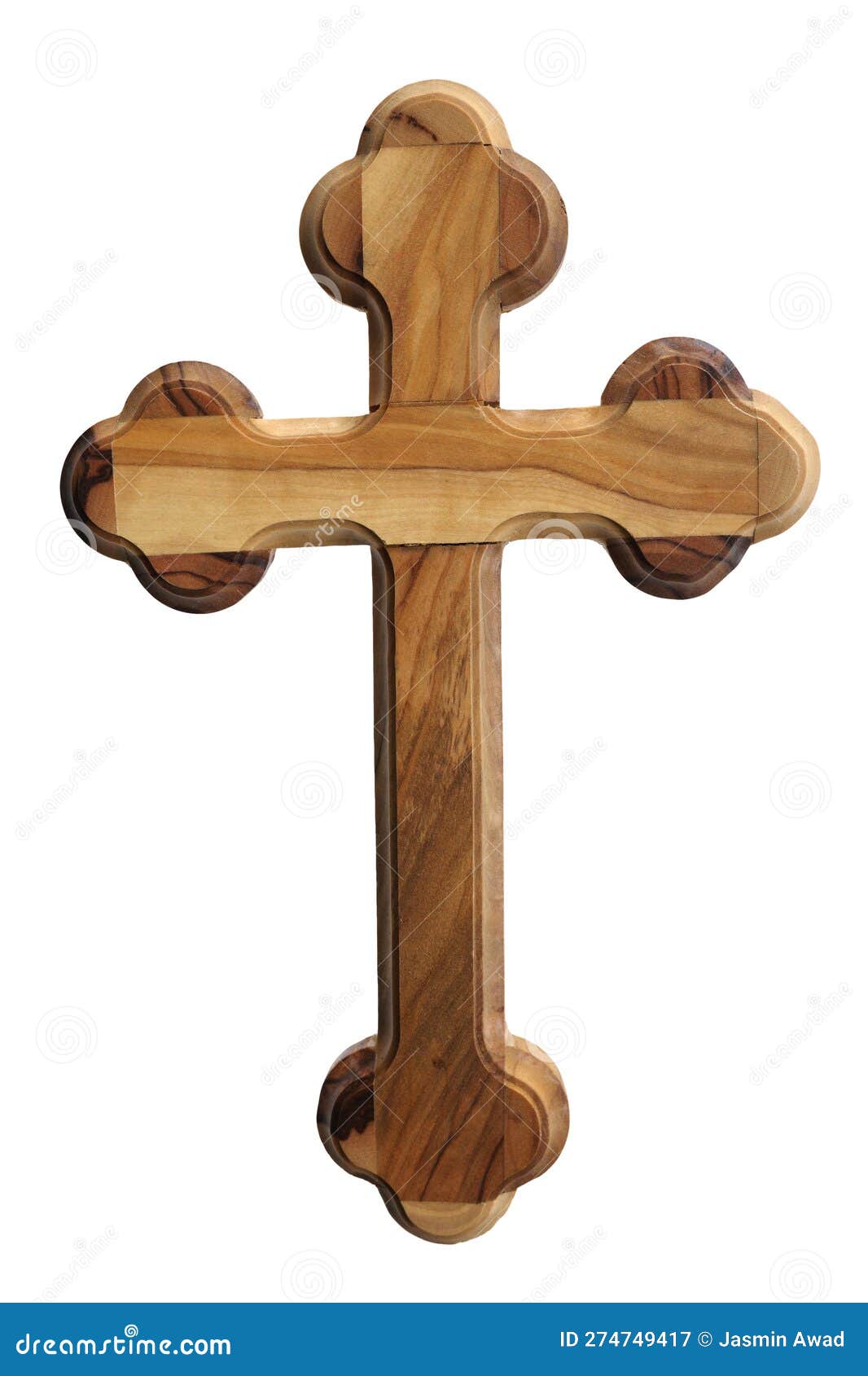 Handmade Wood Cross Isolated on White Stock Image - Image of worship ...