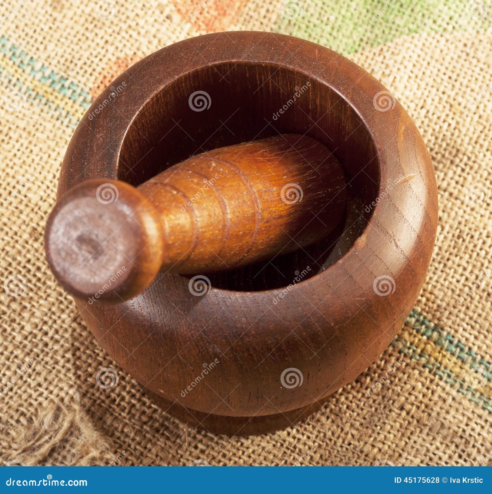 Handmade wooden mortar stock photo. Image of dish, handcraft - 45175628
