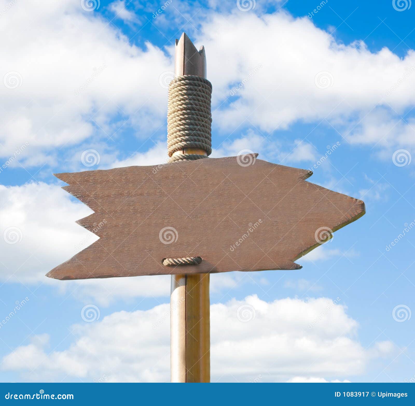 Handmade Wooden Signpost stock image. Image of turn, guide - 1083917