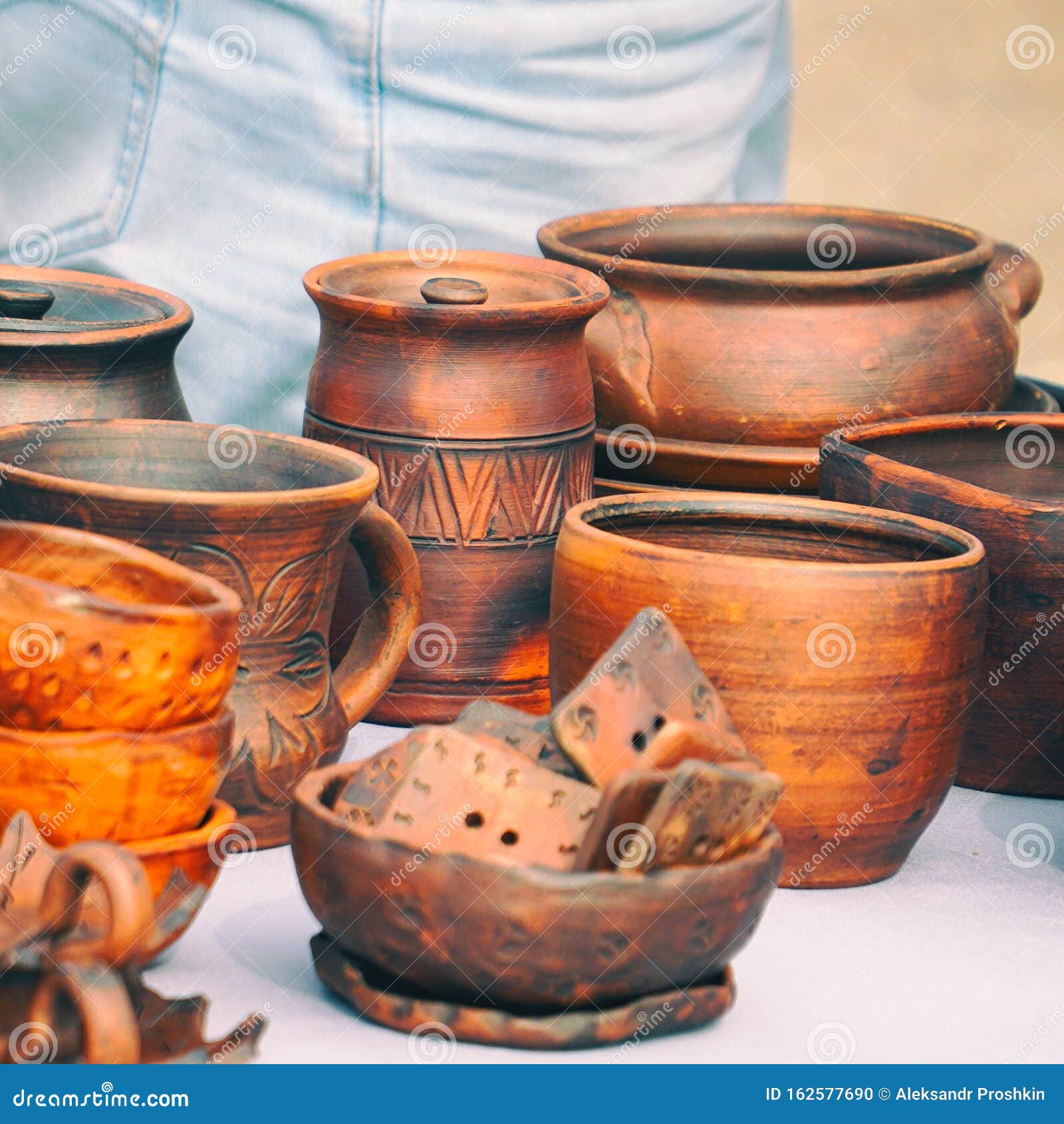 Handmade Wooden Utensils on Table Stock Photo - Image of handmade ...