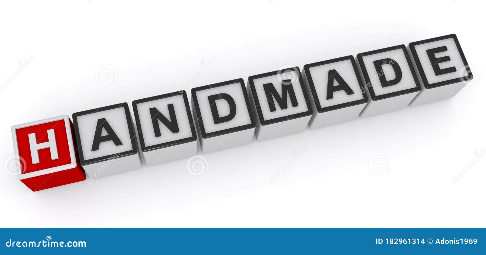 Handmade Word Isolated On White Background. Calligraphy Inscription ...