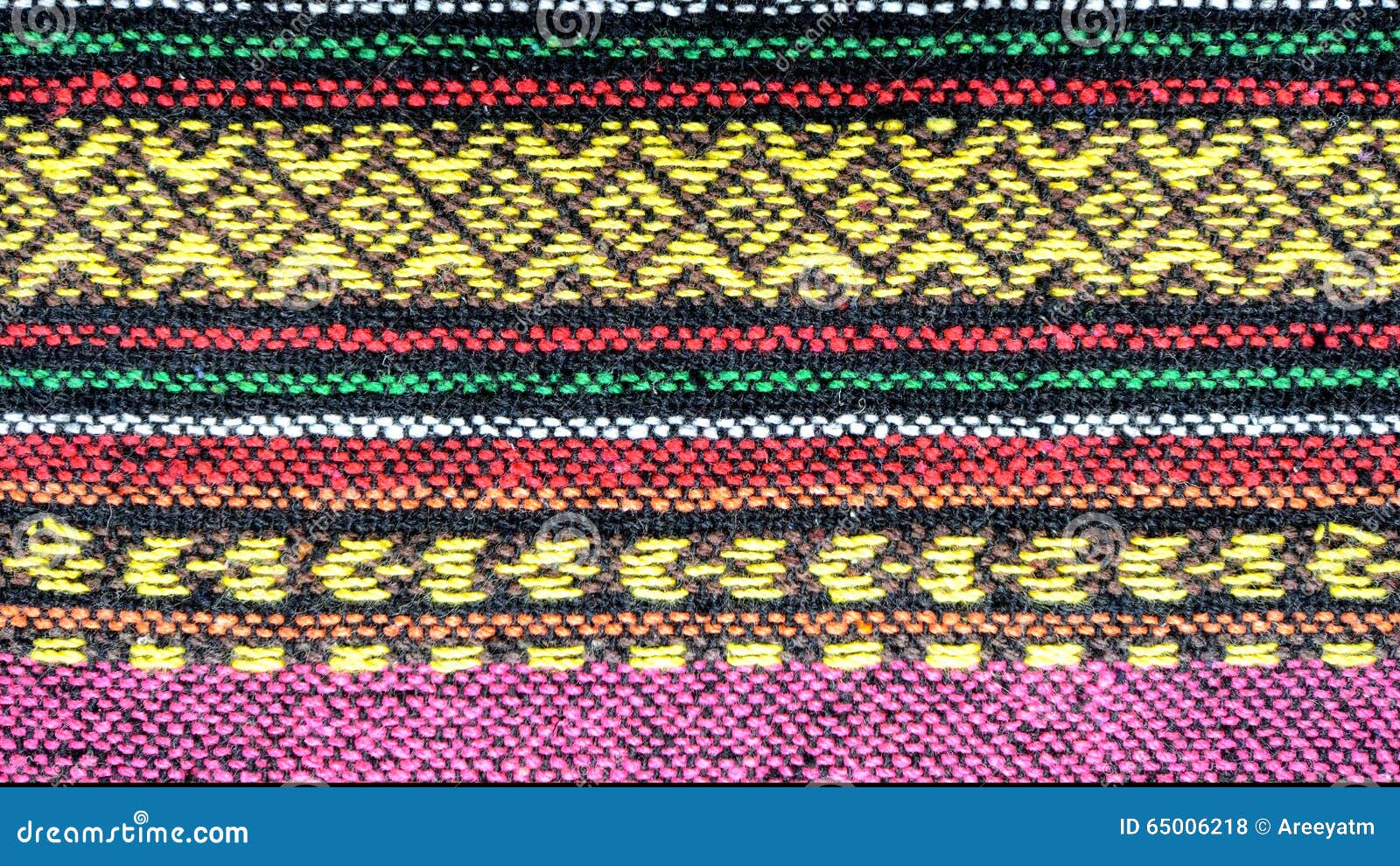 Handmade Woven Cotton Fabrics. Stock Photo - Image of luxury, african ...