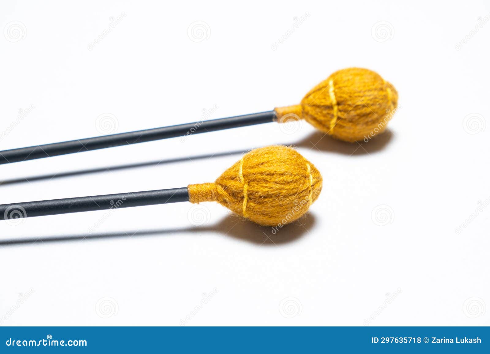 Handmade Xylophone Sticks on White Background Stock Photo - Image of ...