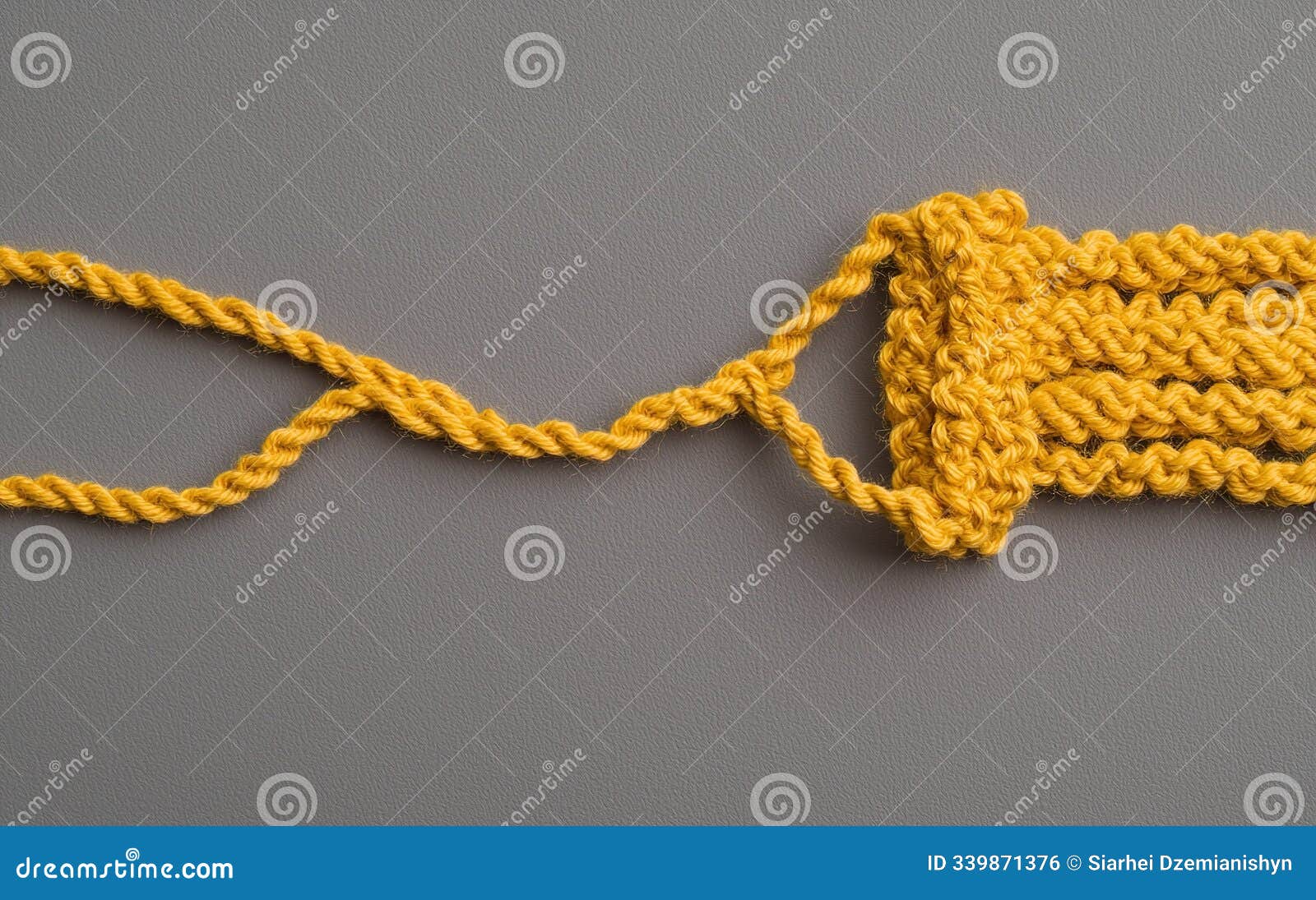 Yellow Yarn Ball Illustration 3d Computer Generated Painting ...