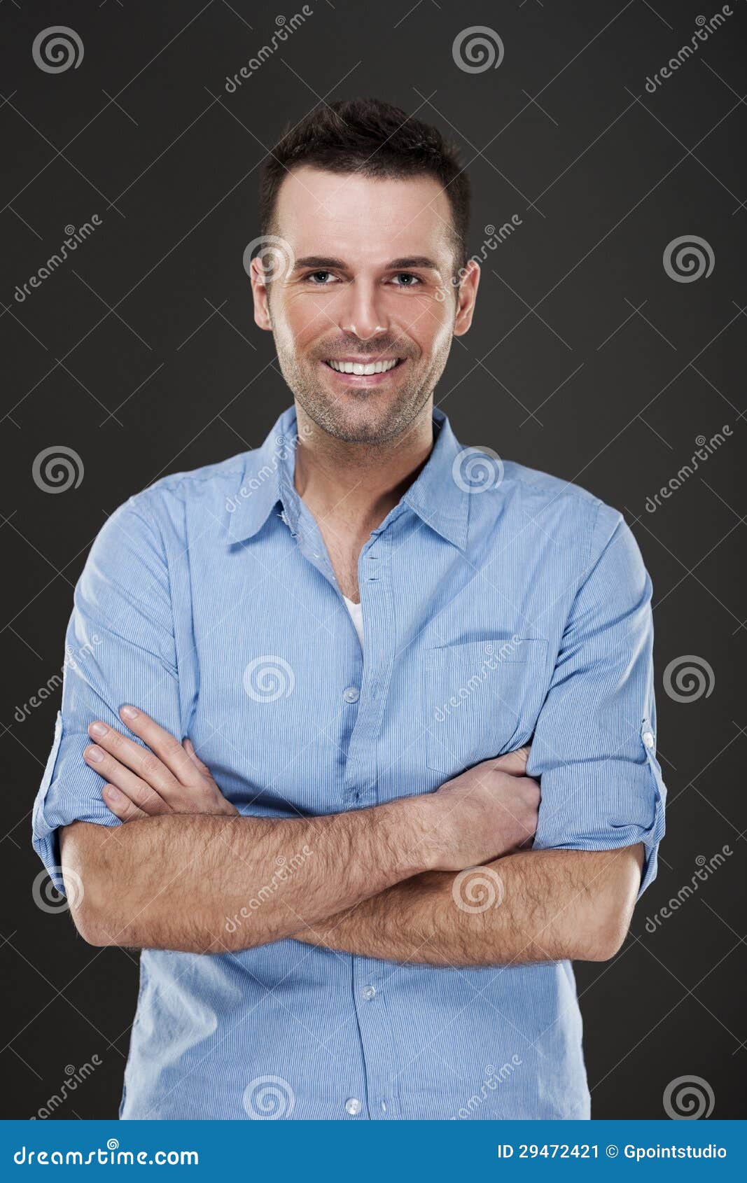 Handome man stock image. Image of cheerful, determination - 29472421