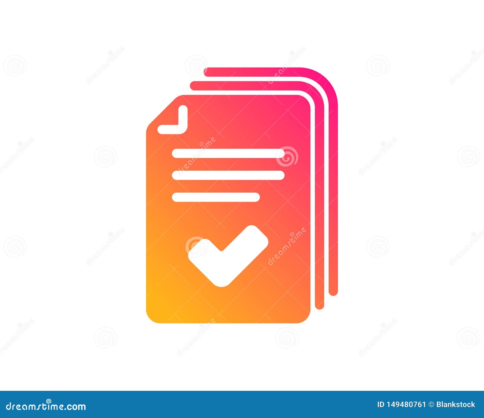 Handout Icon. Documents Example Sign. Vector Stock Vector ...