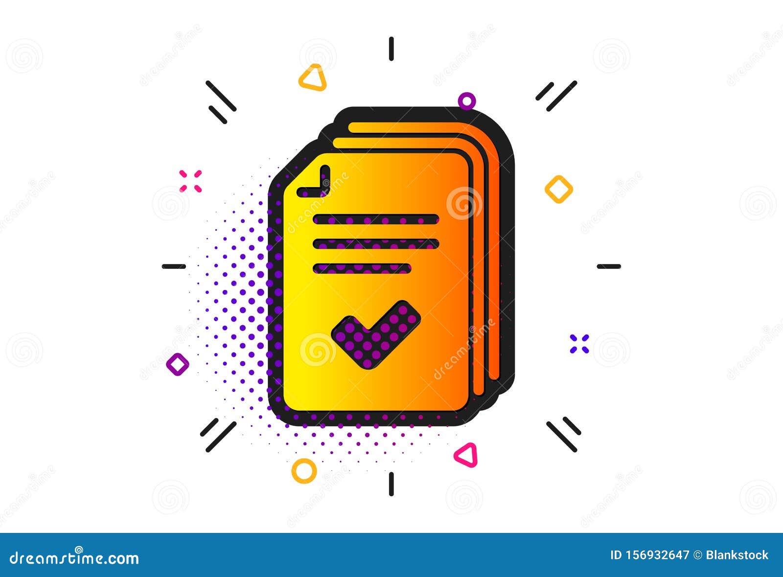 Handout Icon. Documents Example Sign. Vector Stock Vector ...