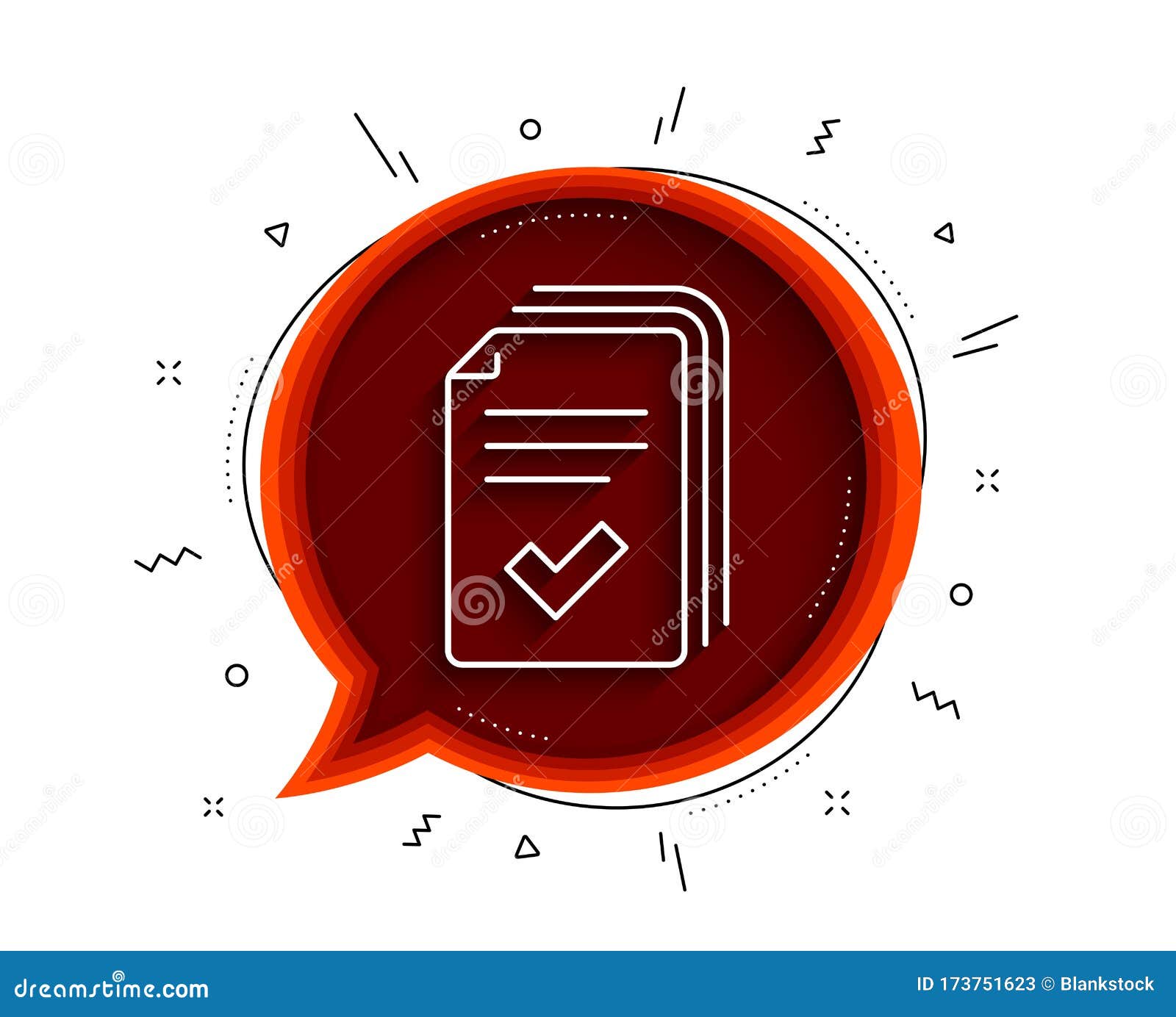 Handout Line Icon. Documents Example Sign. Vector Stock Vector ...