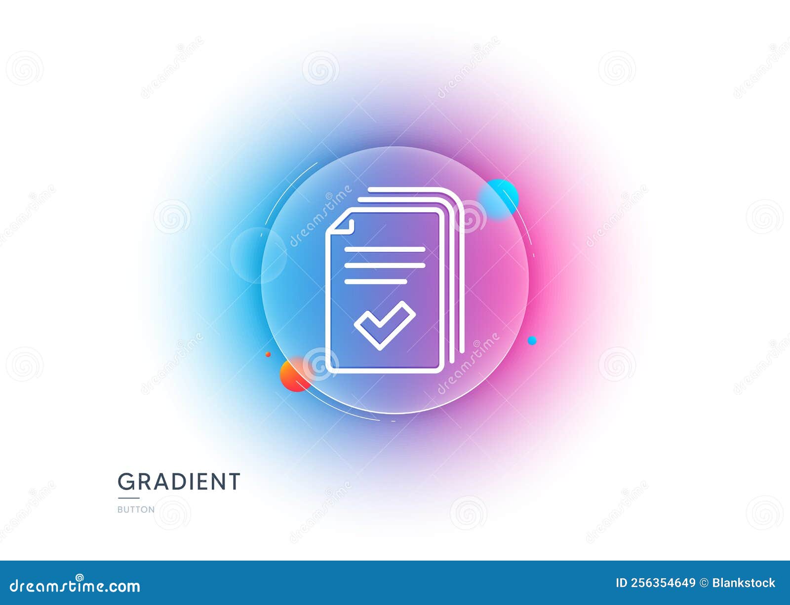 Handout Line Icon. Documents Example Sign. Neon Light Speech Bubble ...