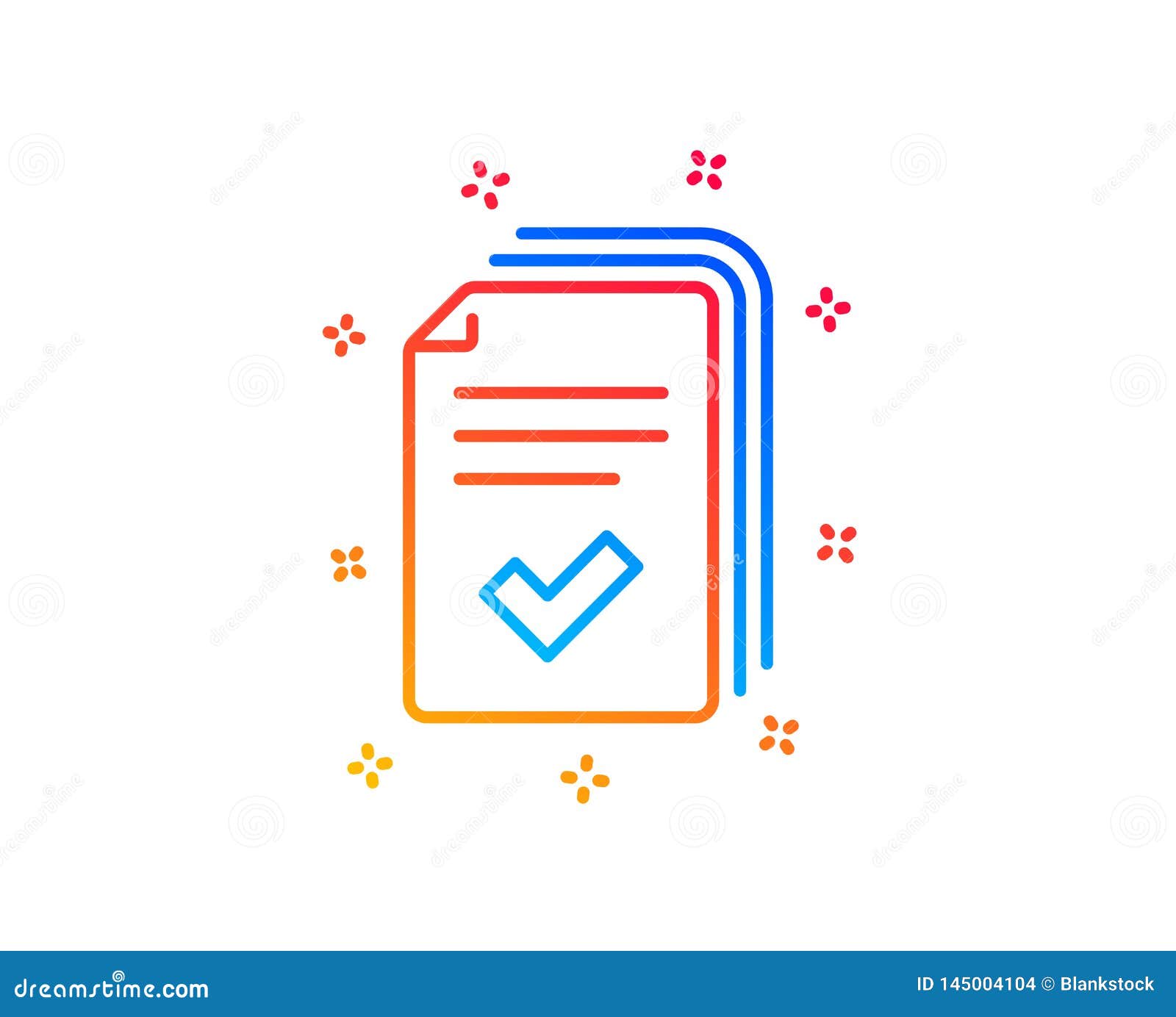 Handout Line Icon. Documents Example Sign. Vector Stock Vector ...