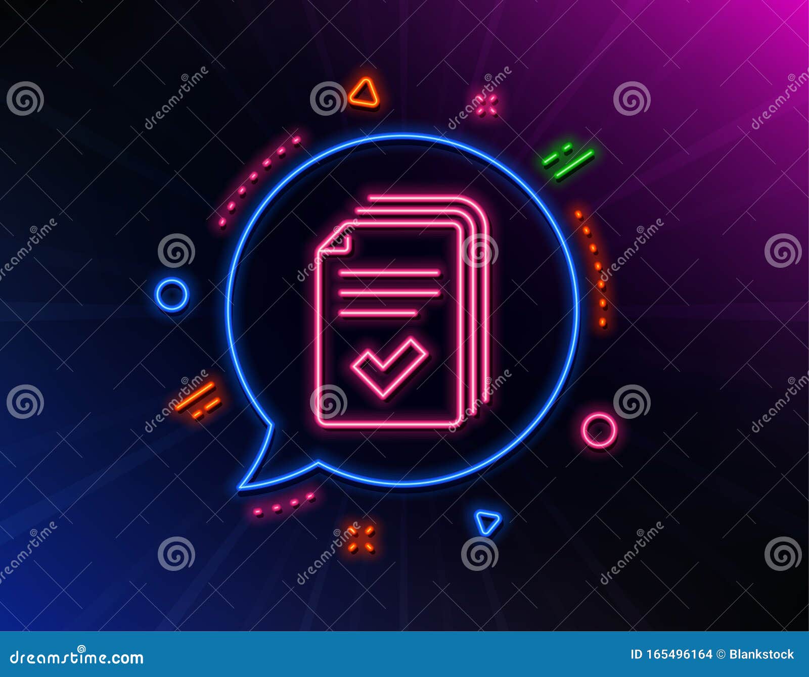 Handout Line Icon. Documents Example Sign. Vector Stock Vector ...