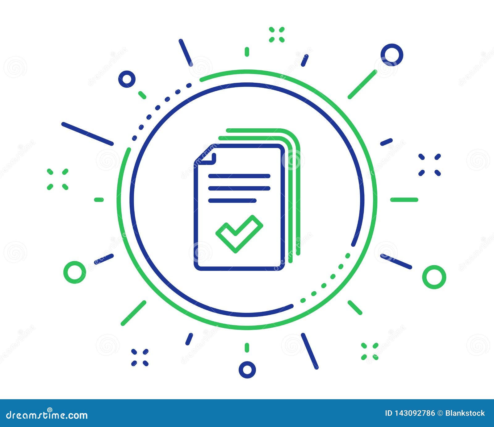 Handout Line Icon. Documents Example Sign. Vector Stock Vector ...