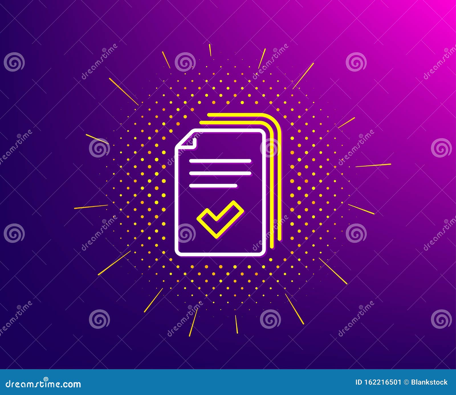 Handout Line Icon. Documents Example Sign. Vector Stock Vector ...