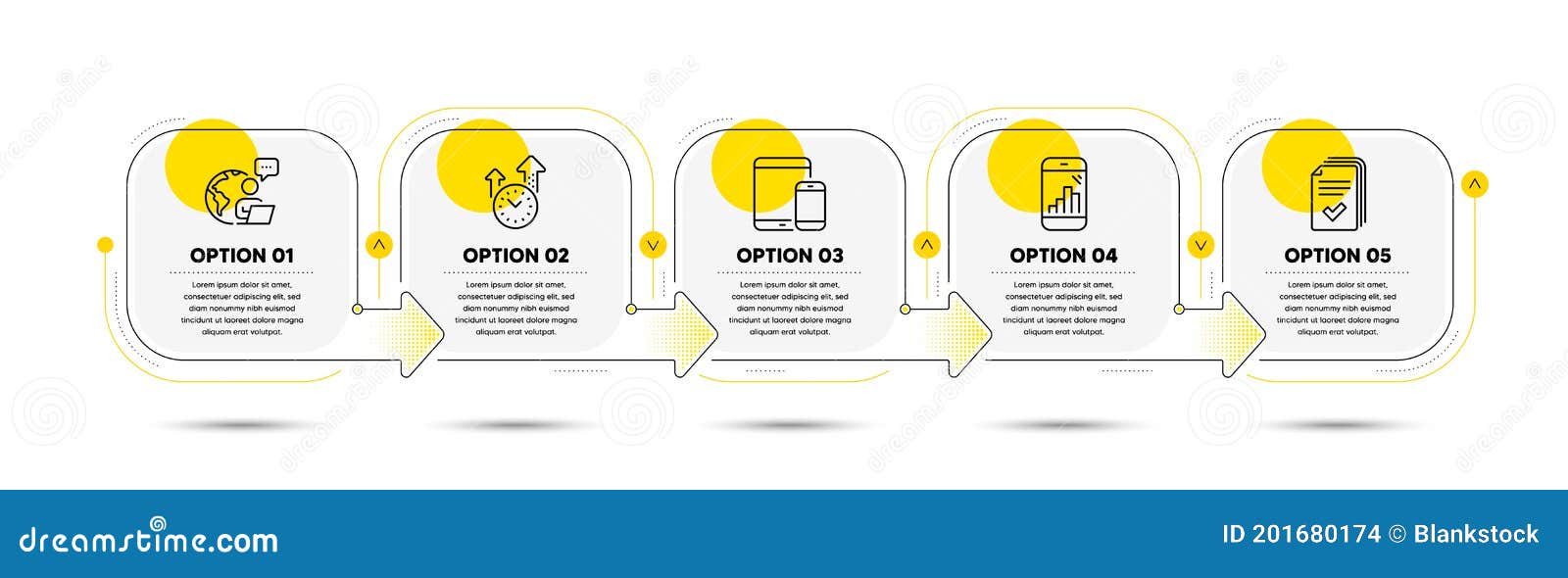 Handout, Time Management and Graph Phone Icons Set. Mobile Devices Sign ...