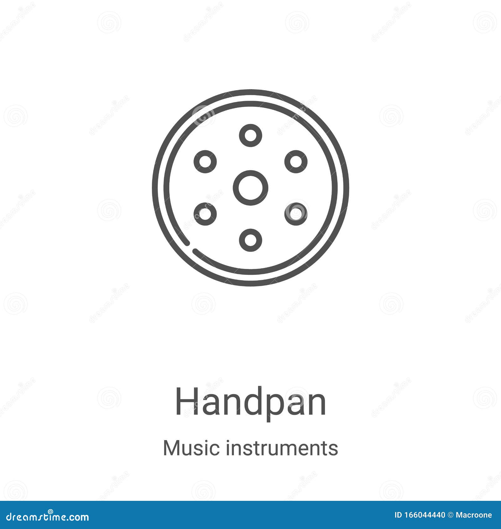 Handpan Icon Vector from Music Instruments Collection. Thin Line ...
