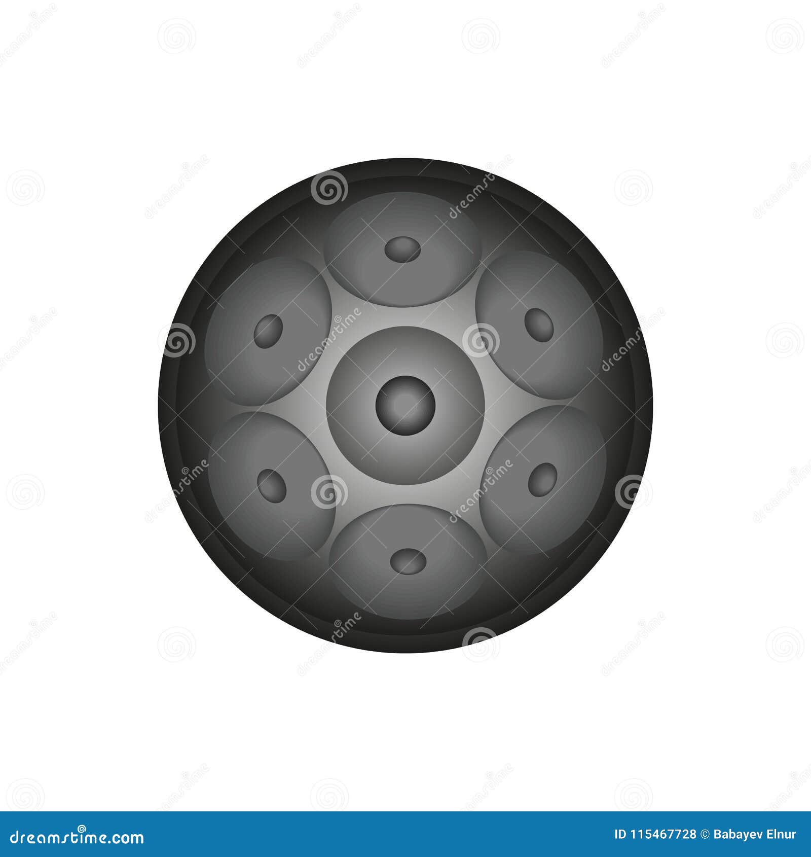 Handpan Vector Icon in Trendy Style. Eps 10 Stock Illustration ...