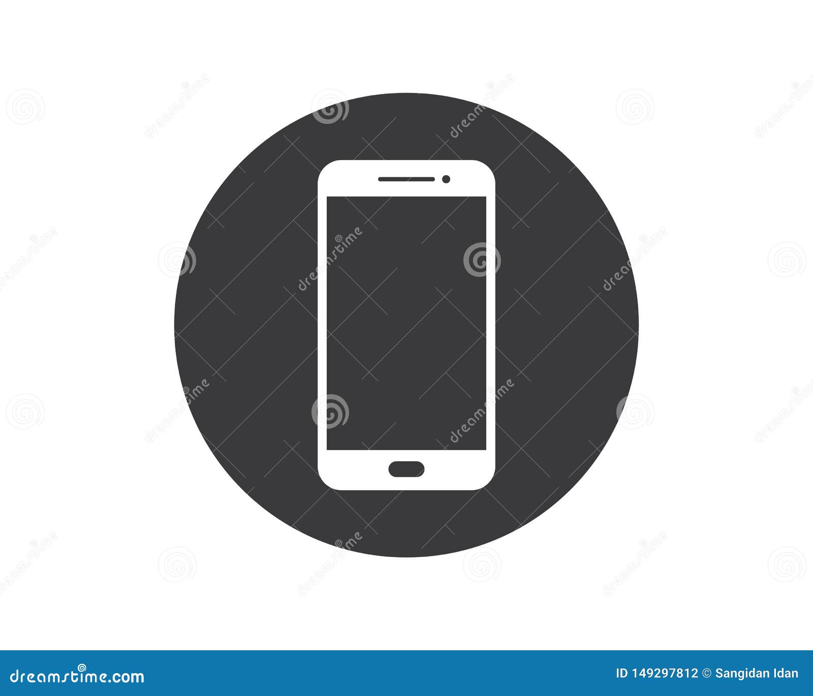 Handphone Logo Icon Vector Illustration Design Stock Vector ...