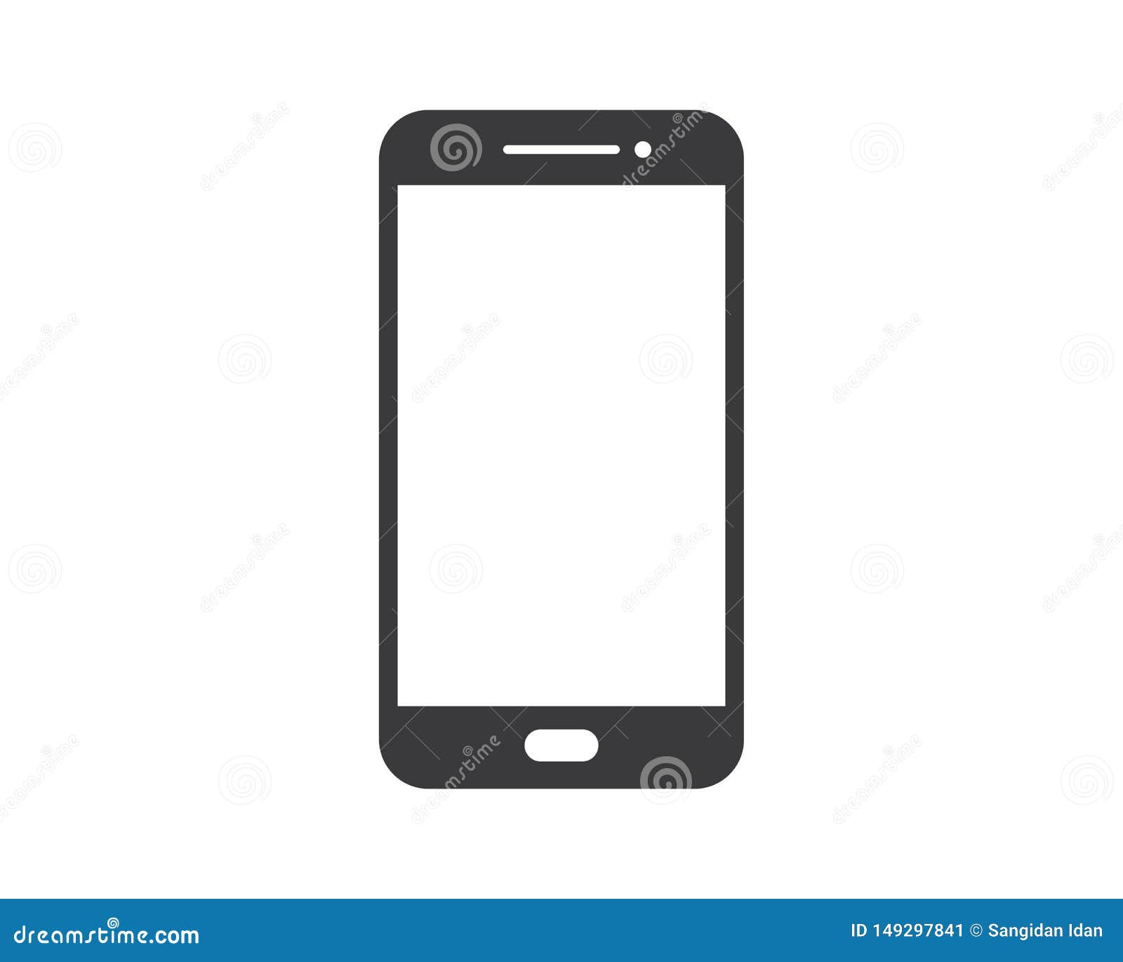 Handphone Logo Icon Vector Illustration Design Stock Vector ...