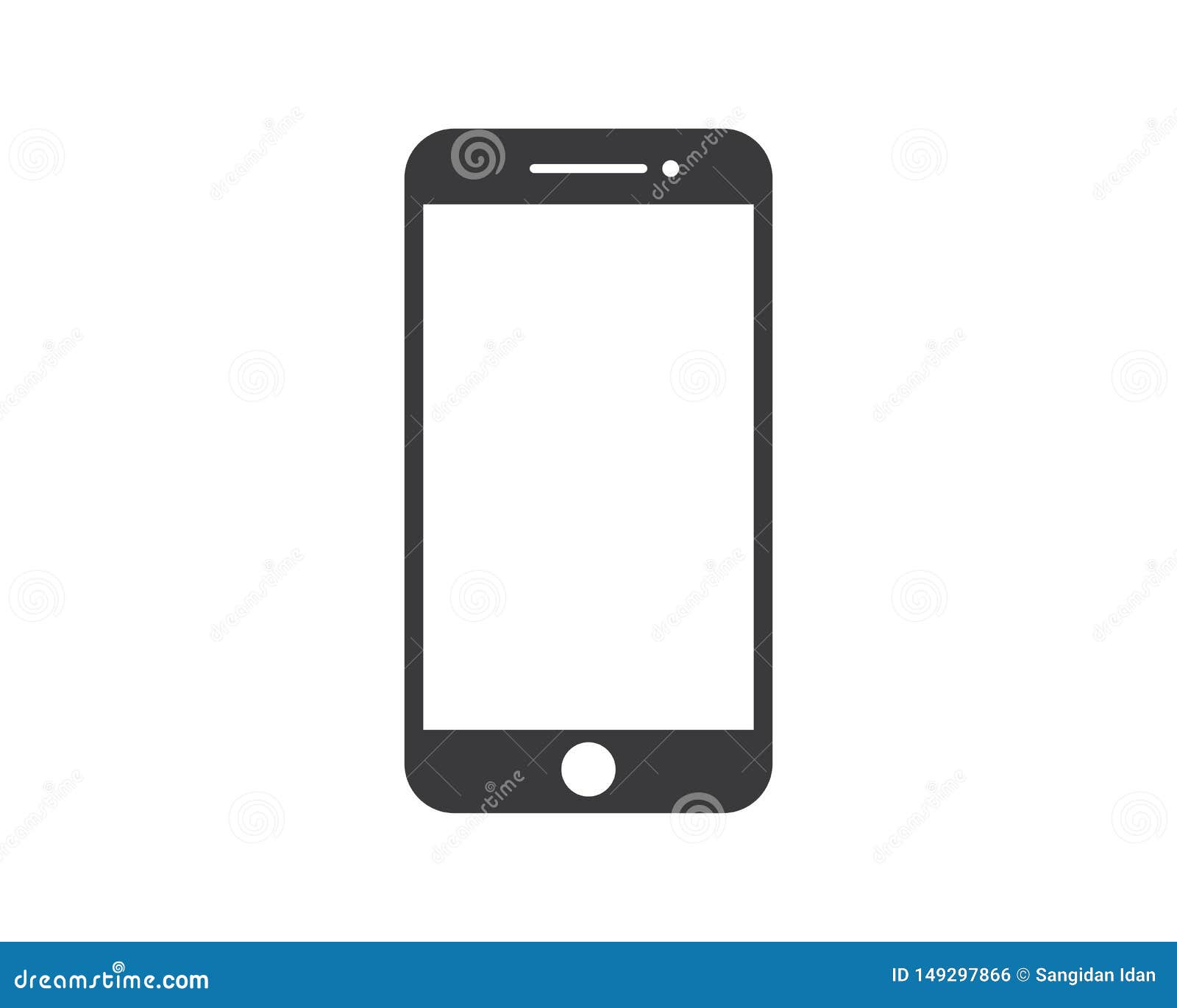 Handphone Logo Icon Vector Illustration Design Stock Vector ...