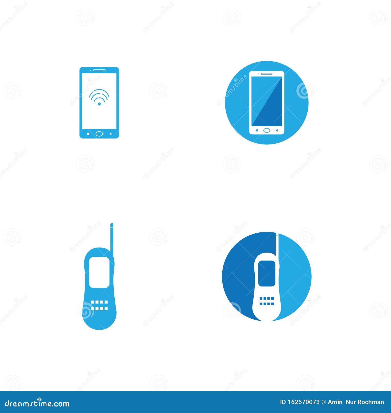 Handphone Logo Vector Template Illustration Design Stock Illustration ...