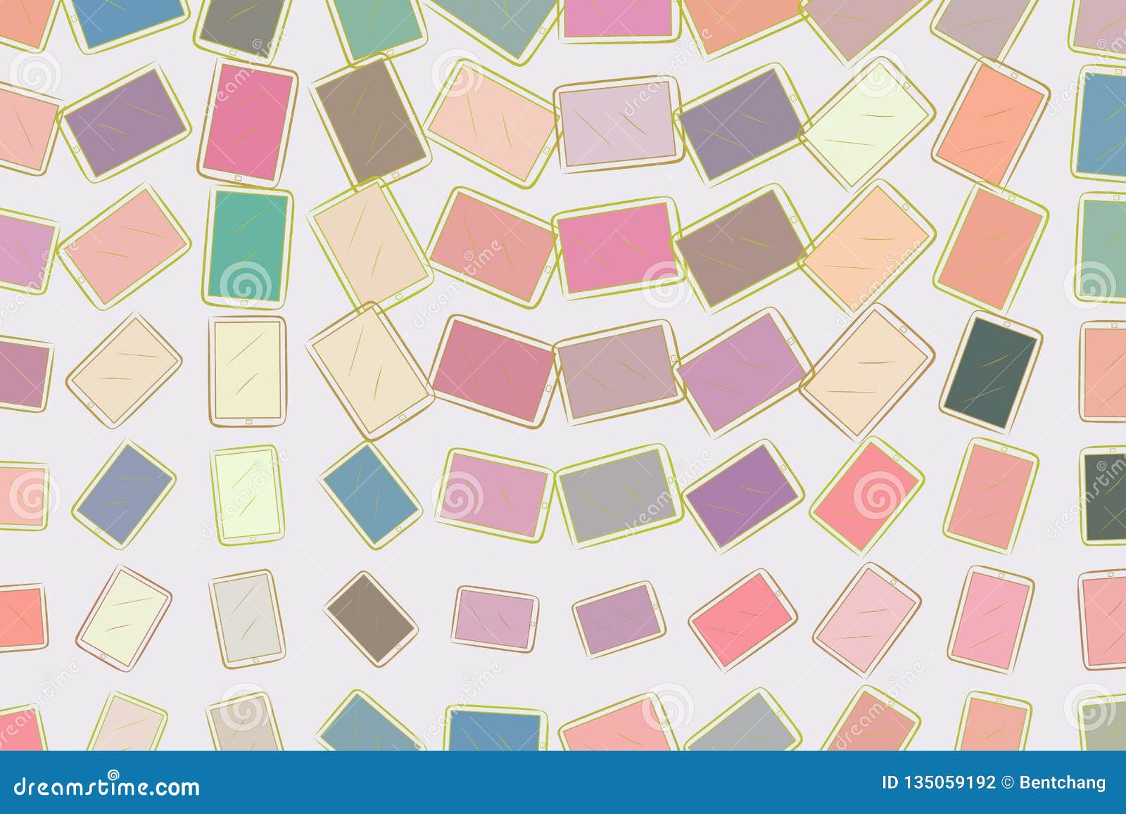 Handphone or Mobilephone Background Hand Drawn, for Graphic Design ...