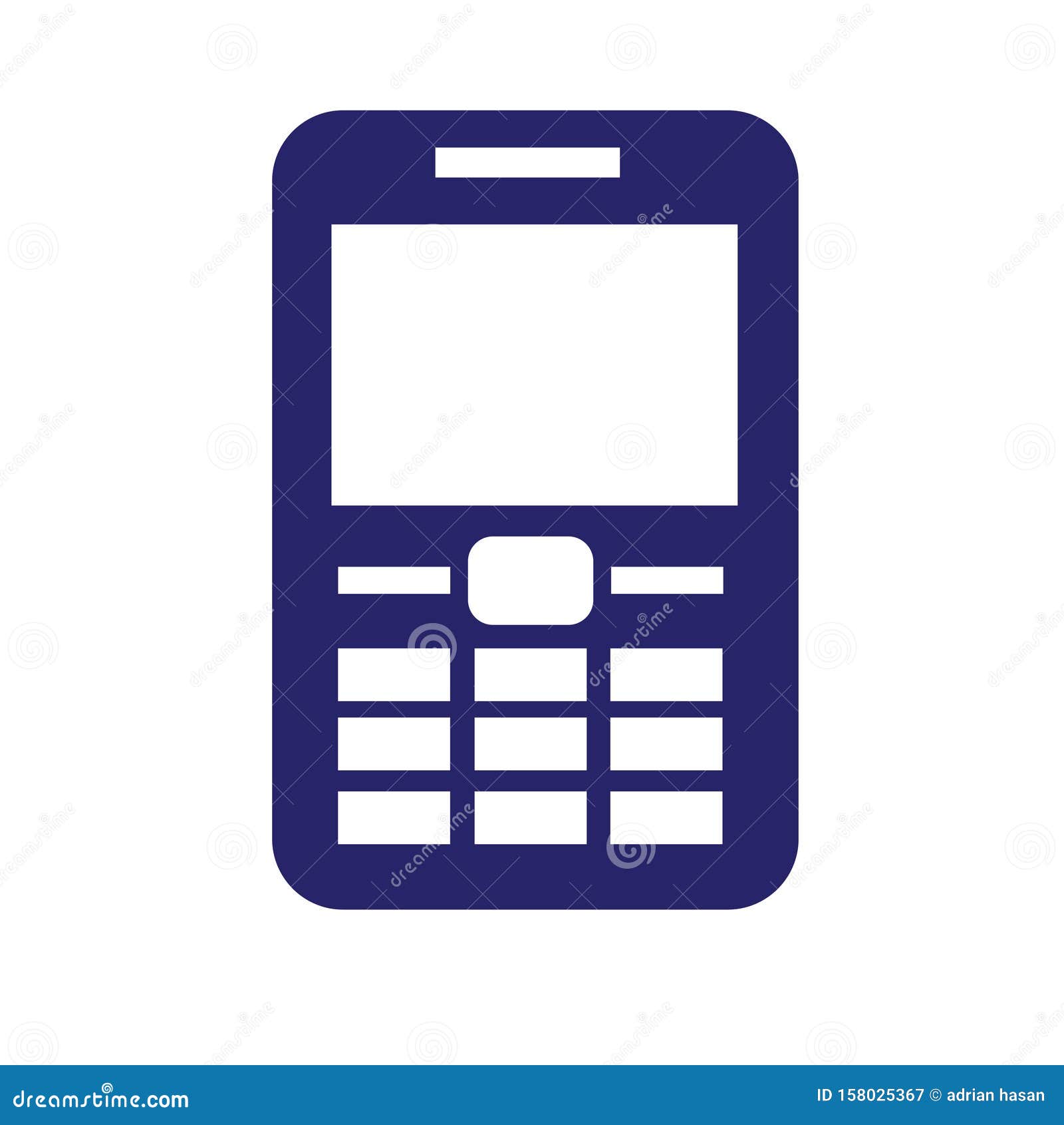Handphone Simpel Logo Icon Vector Ilustration Stock Vector ...