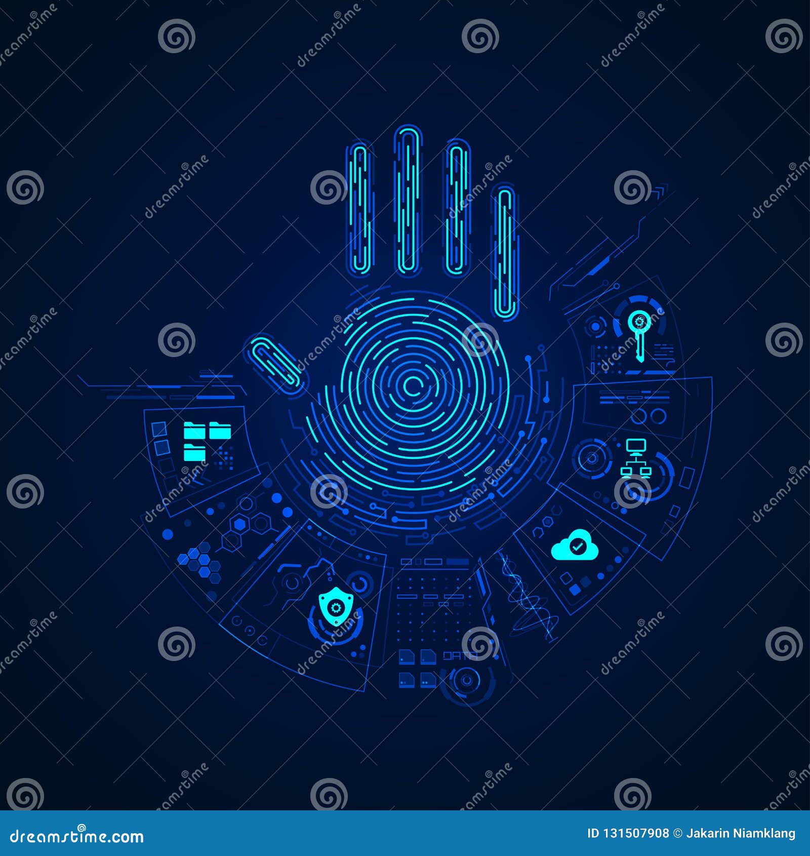 Handprint иллюстрация вектора. иллюстрации насчитывающей перст - 131507908