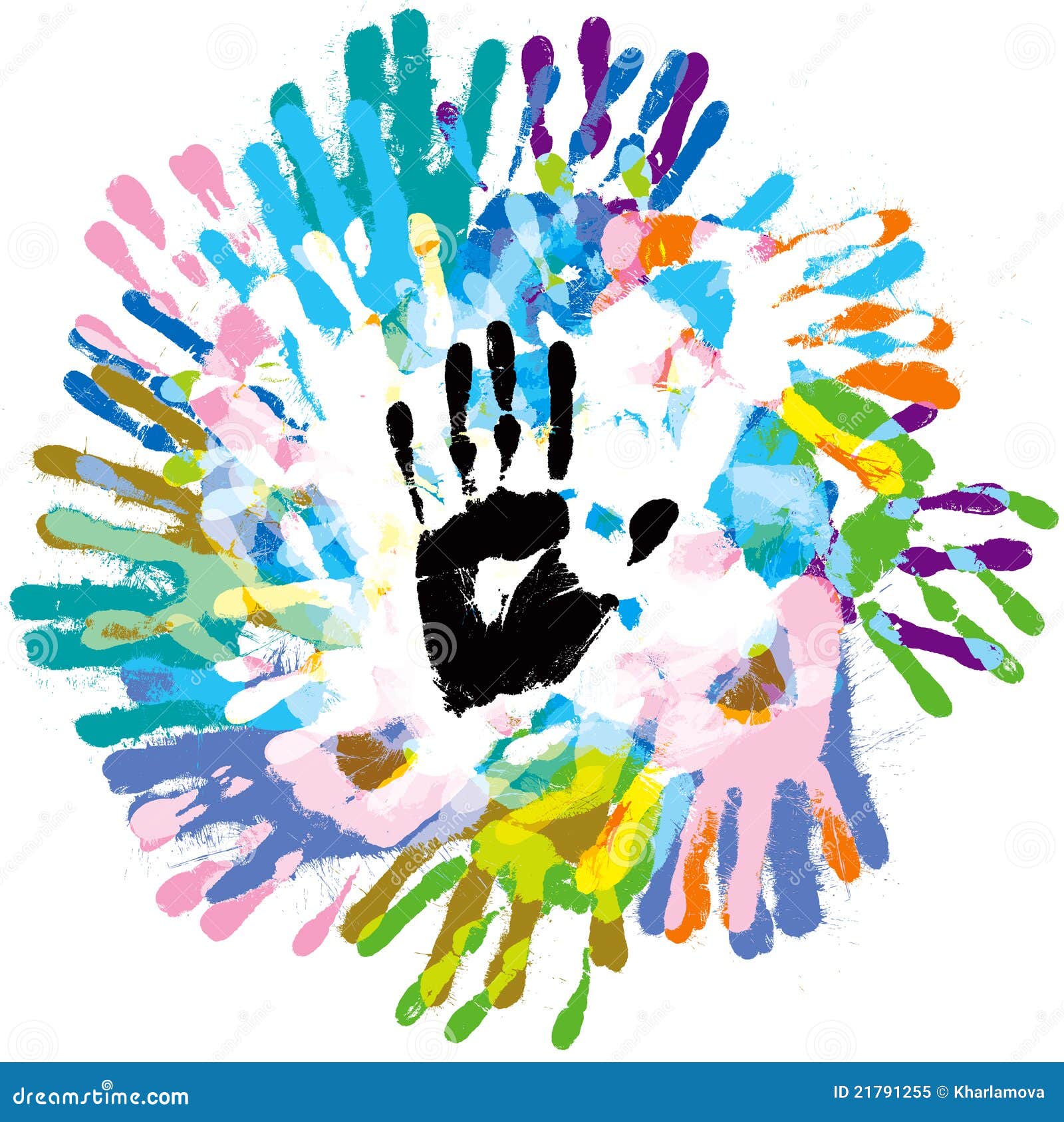 Handprint stock illustration. Illustration of people - 21791255