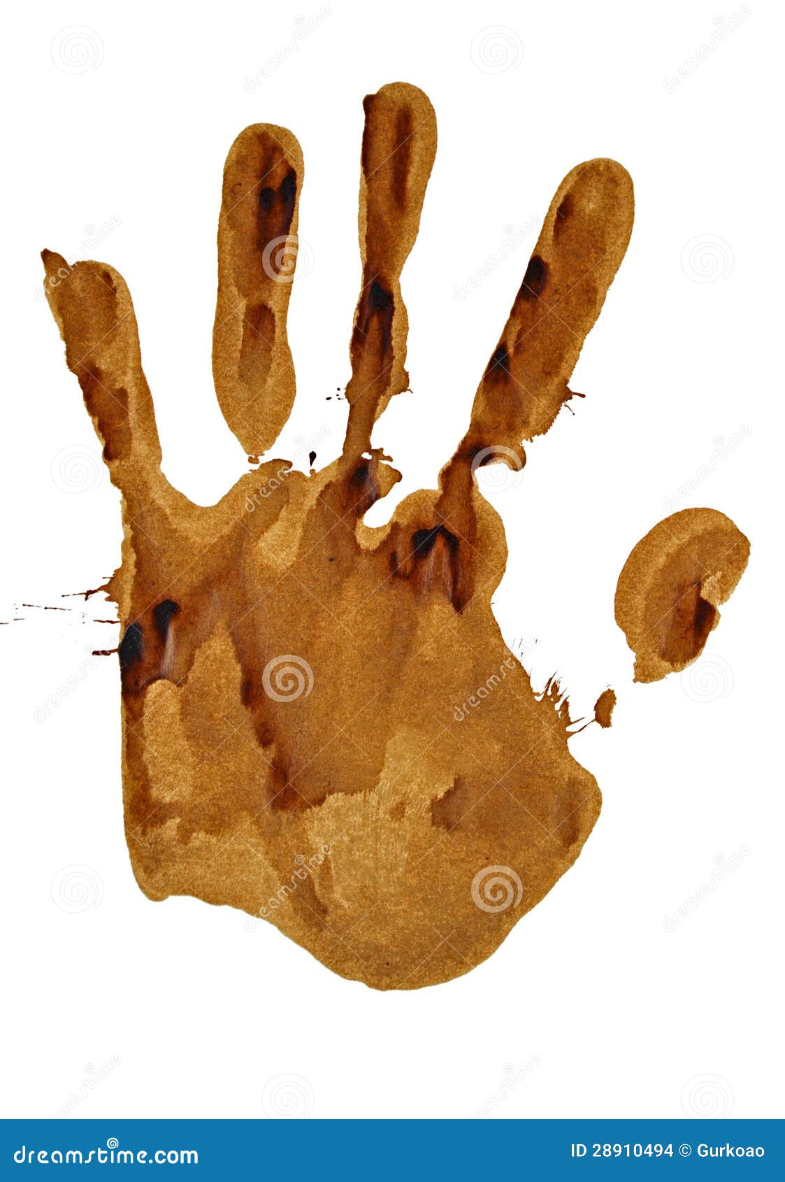 Handprint stock photo. Image of human, drop, objects - 28910494