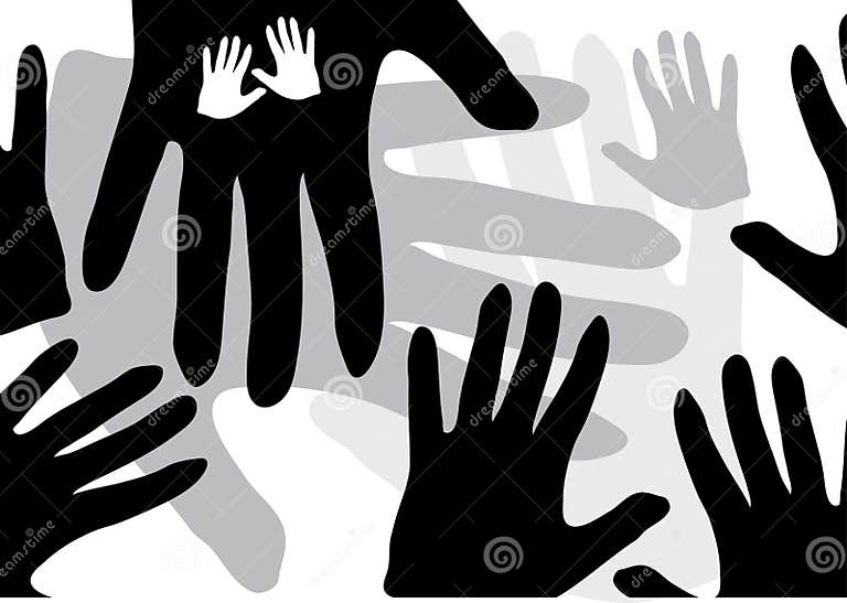 Handprint stock vector. Illustration of spray, limb, element - 4648091