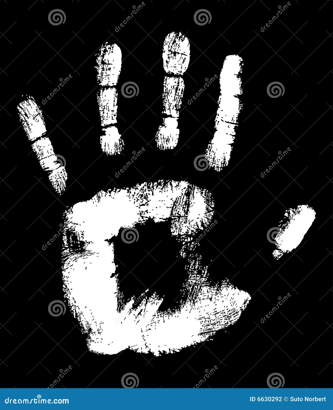 White Handprint And Pink Heart. Hand-drawn Lettering And Love Symbols ...