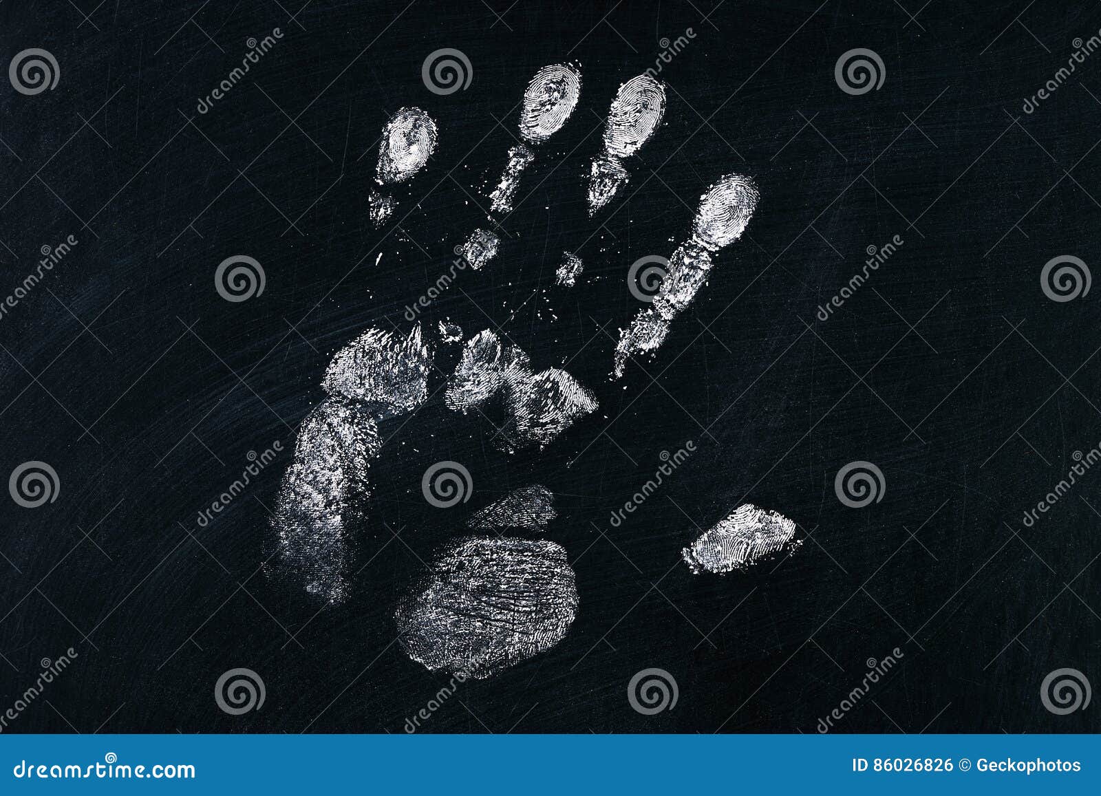 Handprint stock photo. Image of texture, chalkboard, human - 86026826