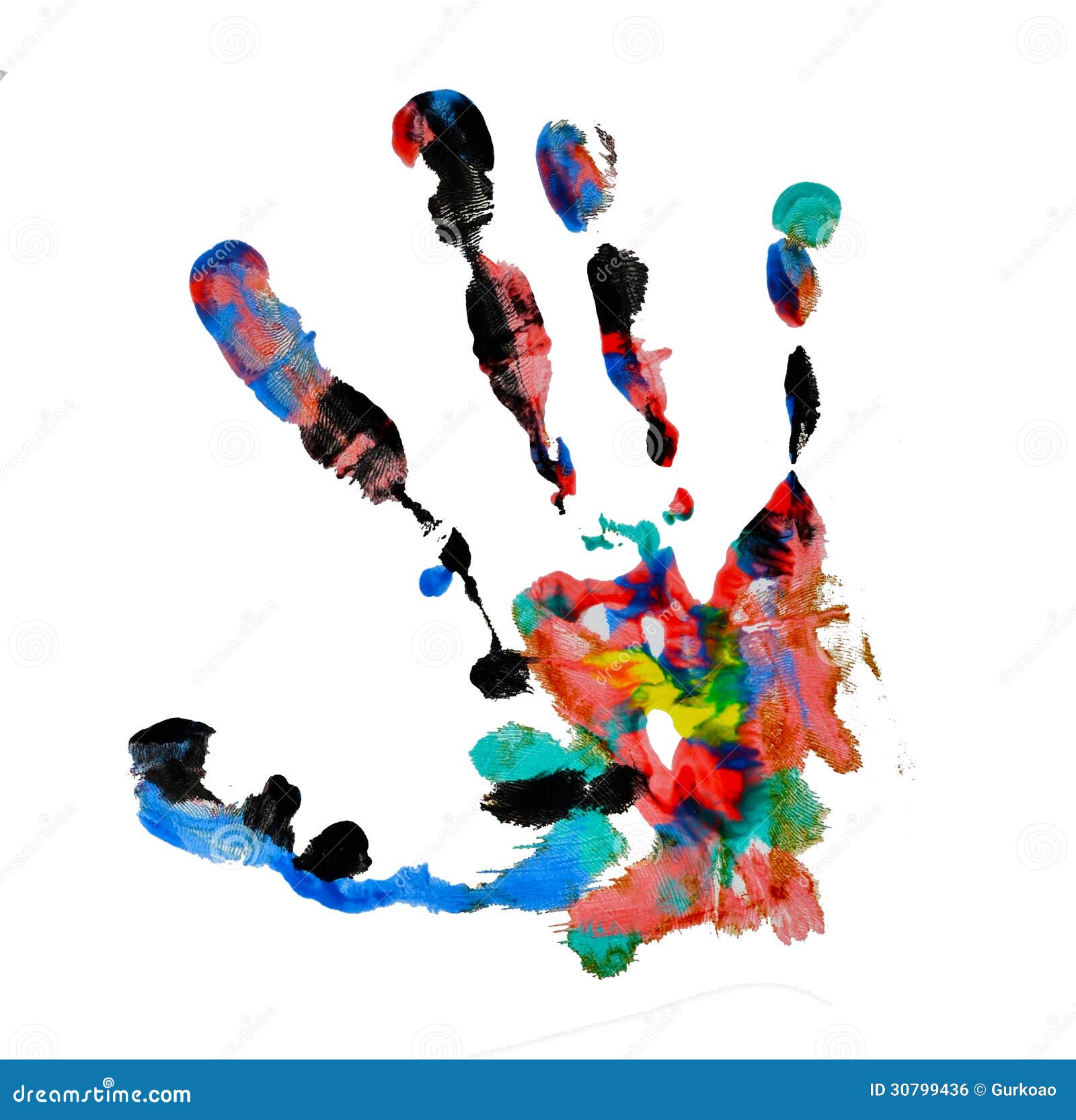 Handprint de Brown foto de stock. Imagem de preto, povos - 30799436