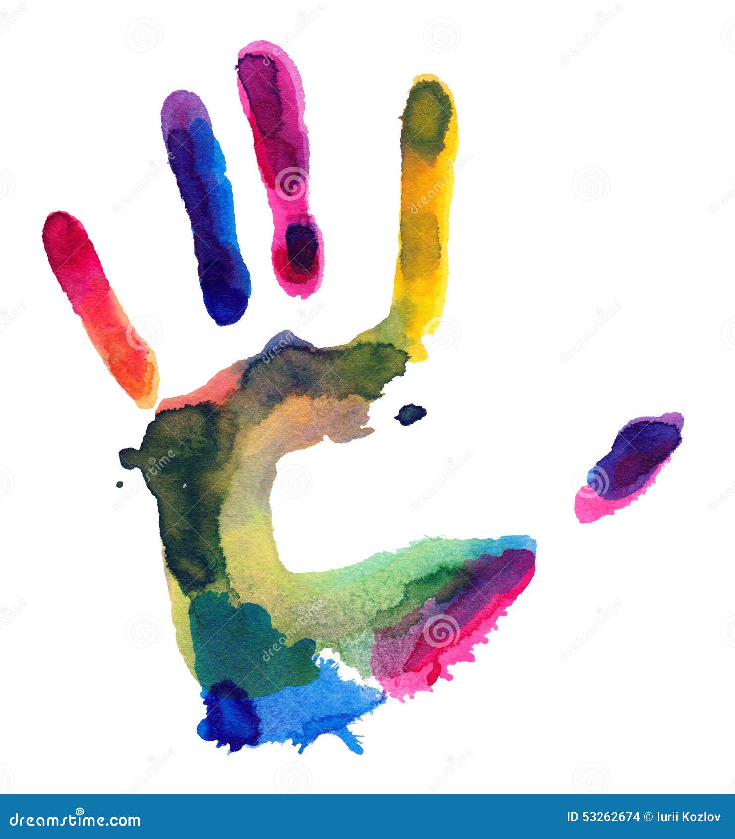 Handprint stock illustration. Illustration of expression - 53262674