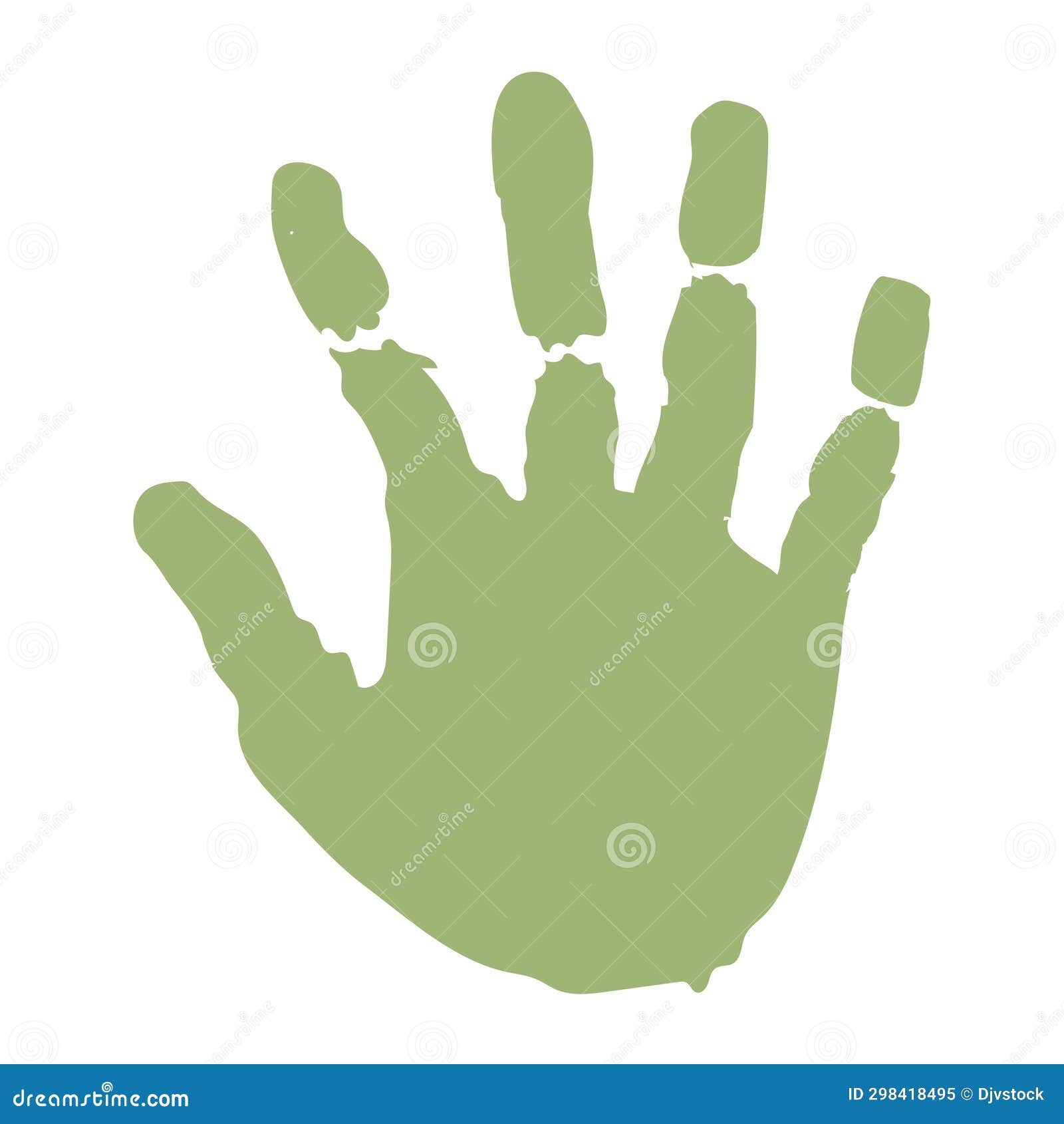 Handprint Paint Colors Artistic Stock Vector - Illustration of track ...