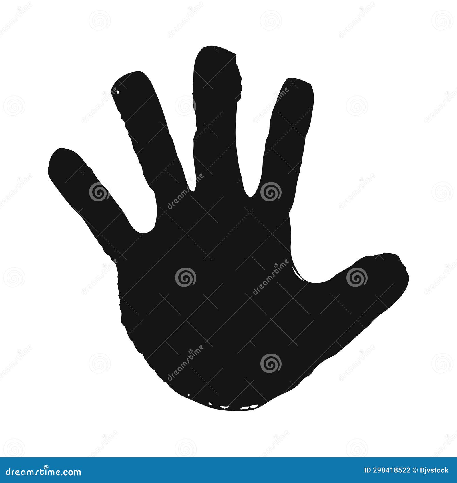 Handprint Paint Colors Small Stock Vector - Illustration of mark, paint ...