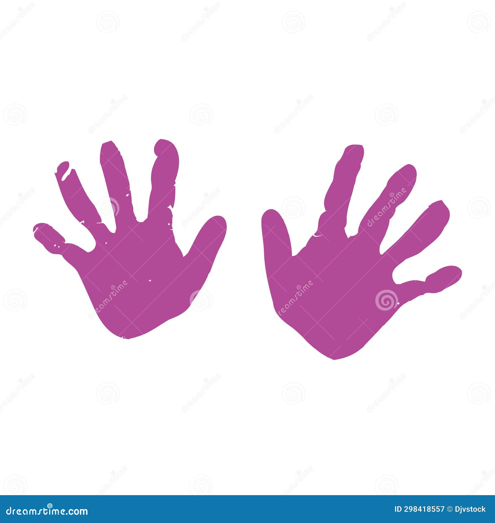Handprint Paint Colors Together Stock Vector - Illustration of ...