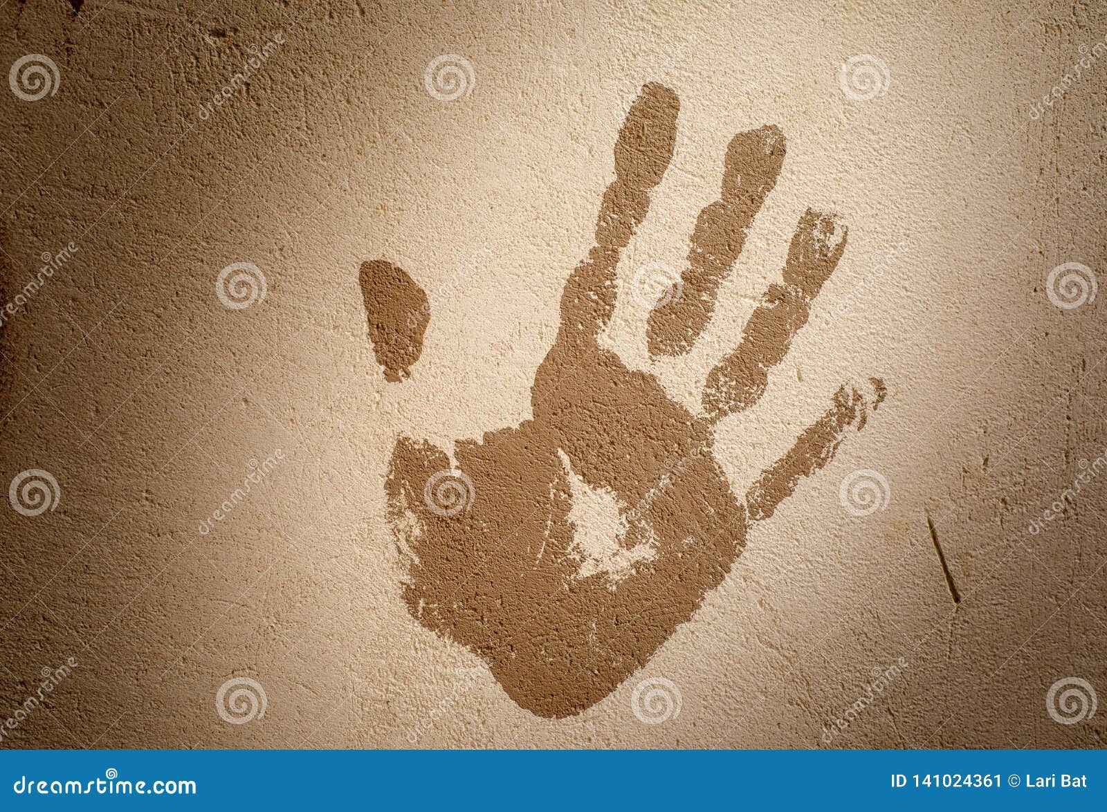 Handprint Stop Sign Illustration | CartoonDealer.com #50883441