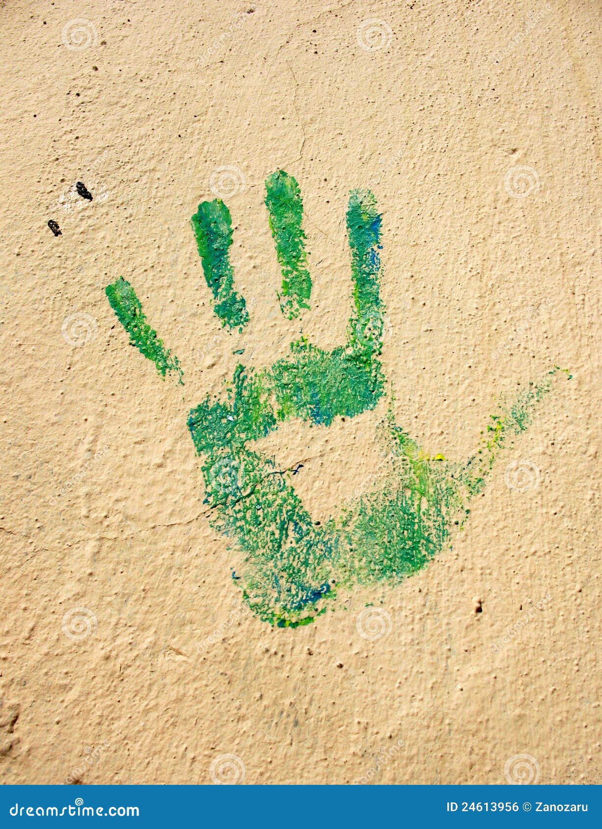 Handprint on the wall stock photo. Image of mark, fingers - 24613956