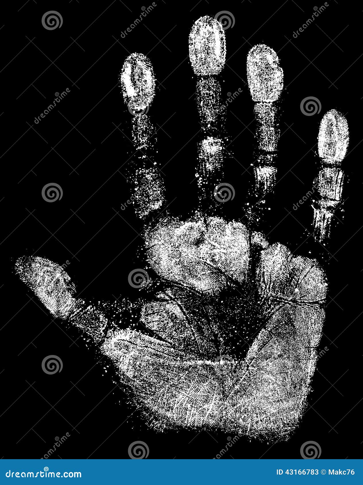 Handprint stock illustration. Illustration of isolated - 43166783