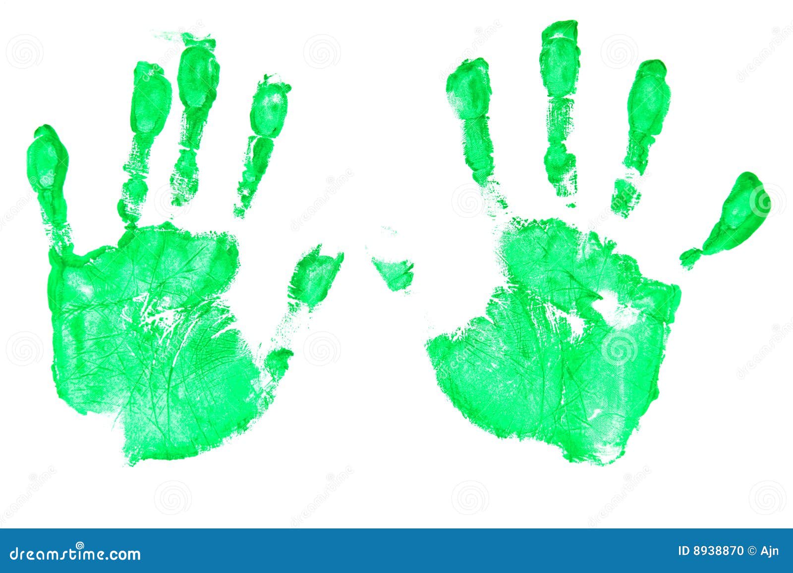 Handprints stock photo. Image of green, colored, hand - 8938870