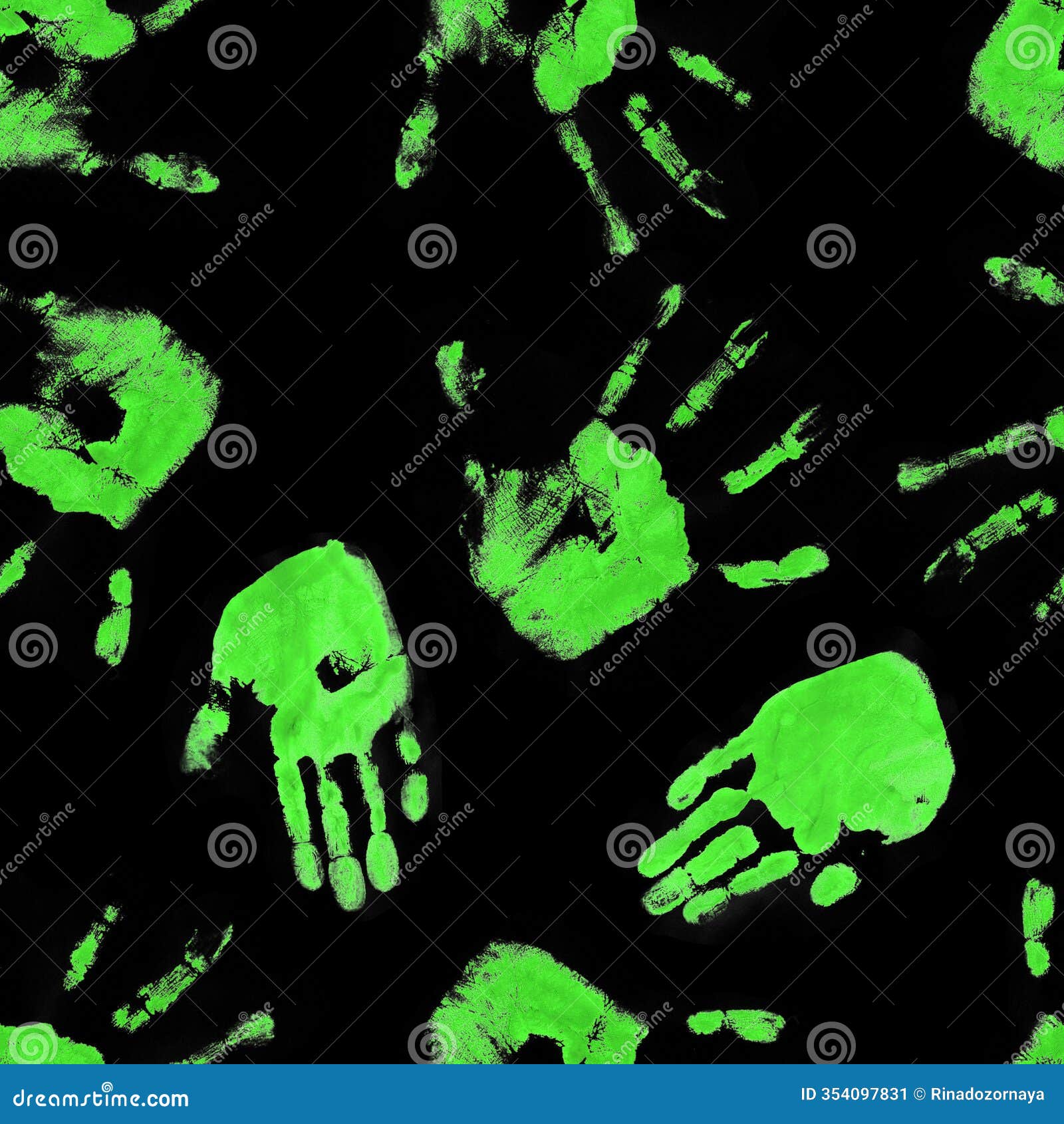Handprints on Black Background Stock Image - Image of artistic ...